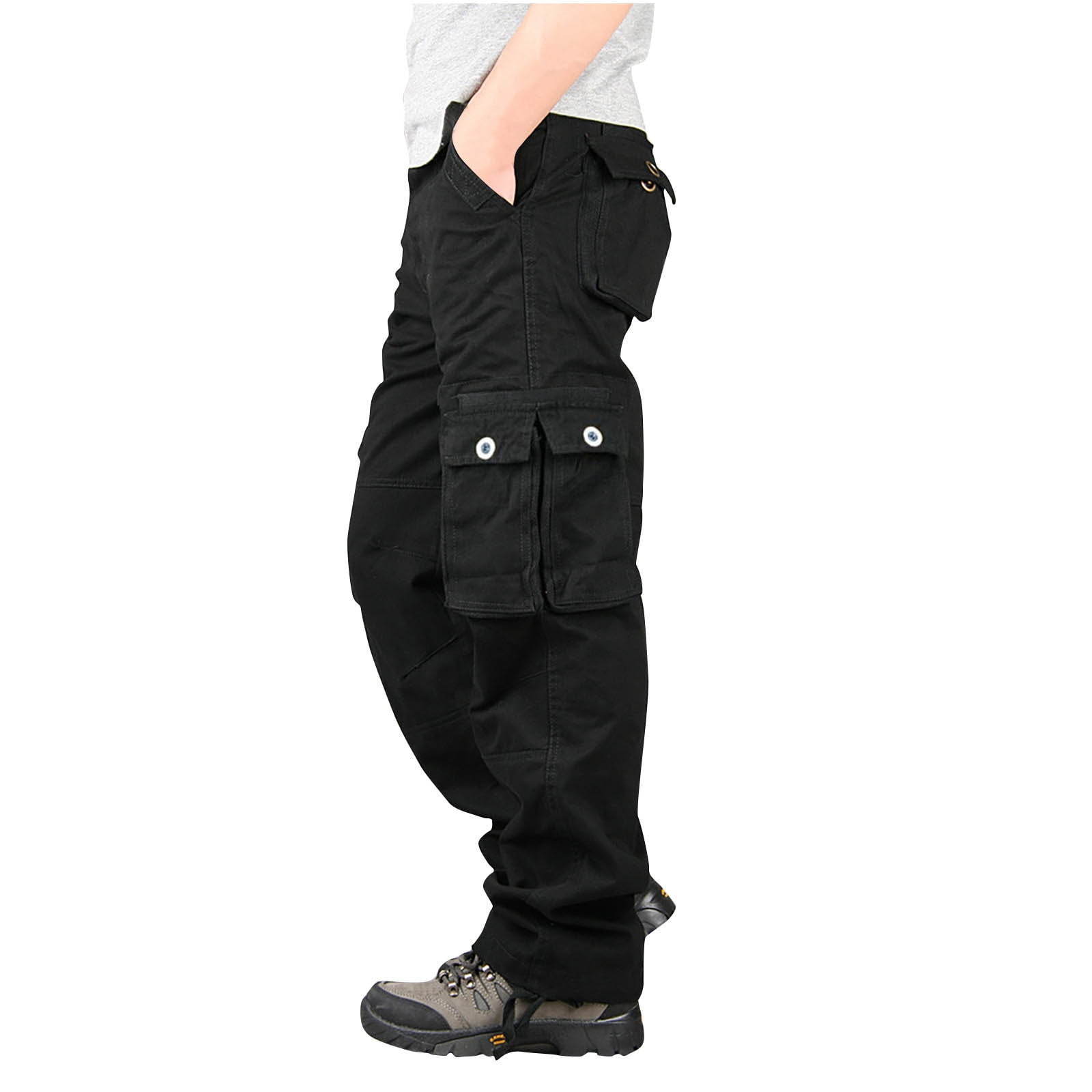 HBYJLZYG Cargo Pants For Men, Slim-Fit Multi Pocket Straight Pants ...