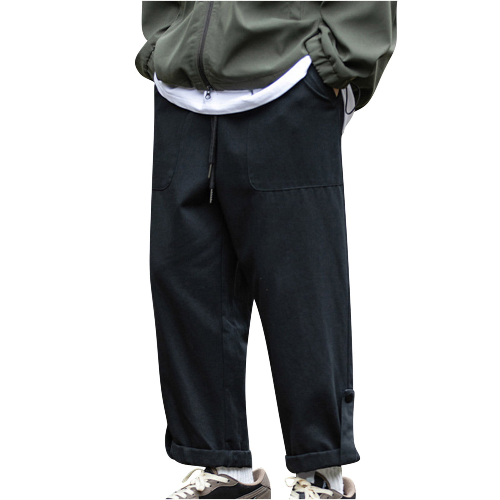 HBYJLZYG Cargo Pants For Men, Straight-Fit Y2K Pants Men Baggy Outdoor ...