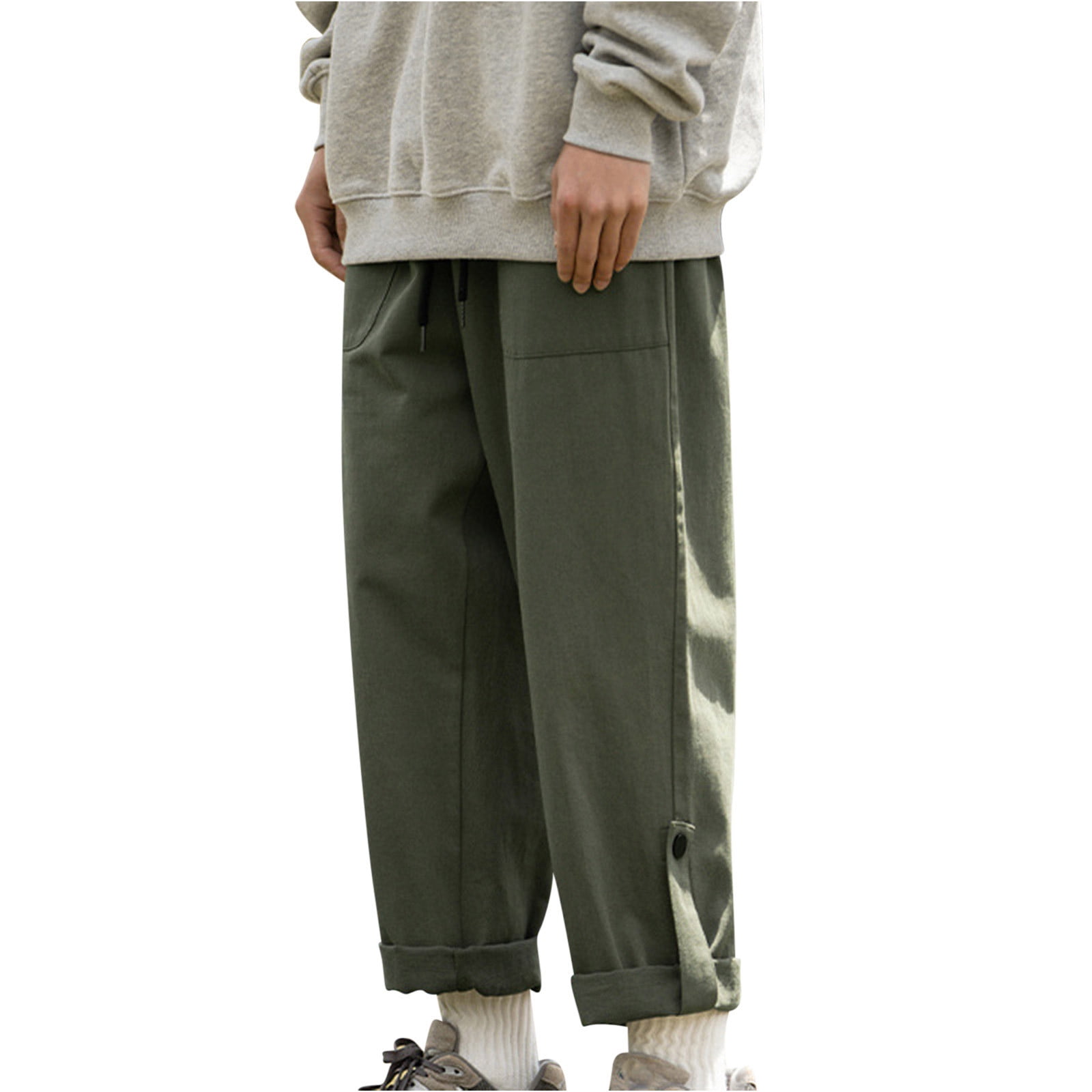 HBYJLZYG Cargo Pants For Men, Straight-Fit Y2K Pants Men Baggy Outdoor ...