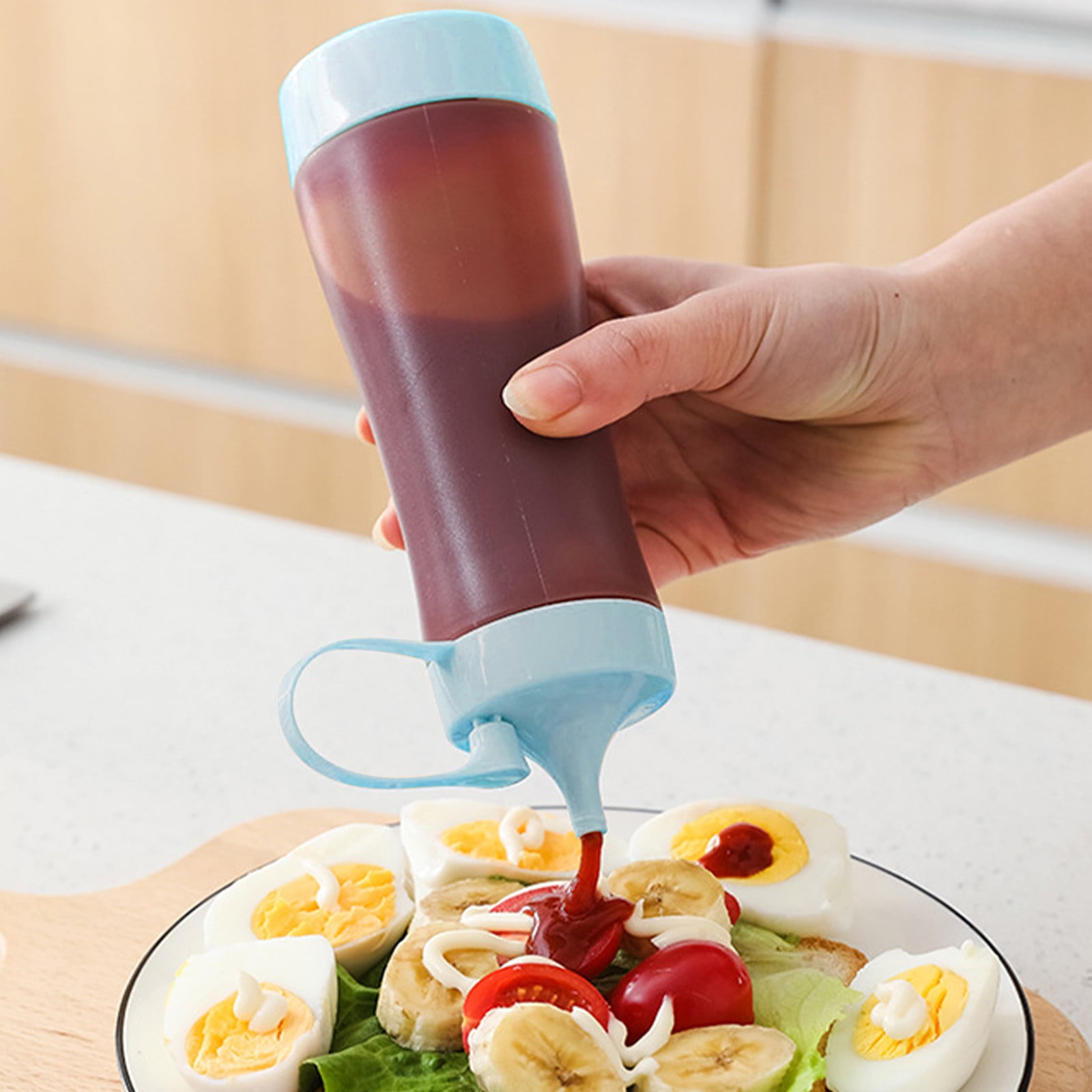 HBYJLZYG Condiment Squeezing Bottles 11 Ounces with Flip Top Hot ...
