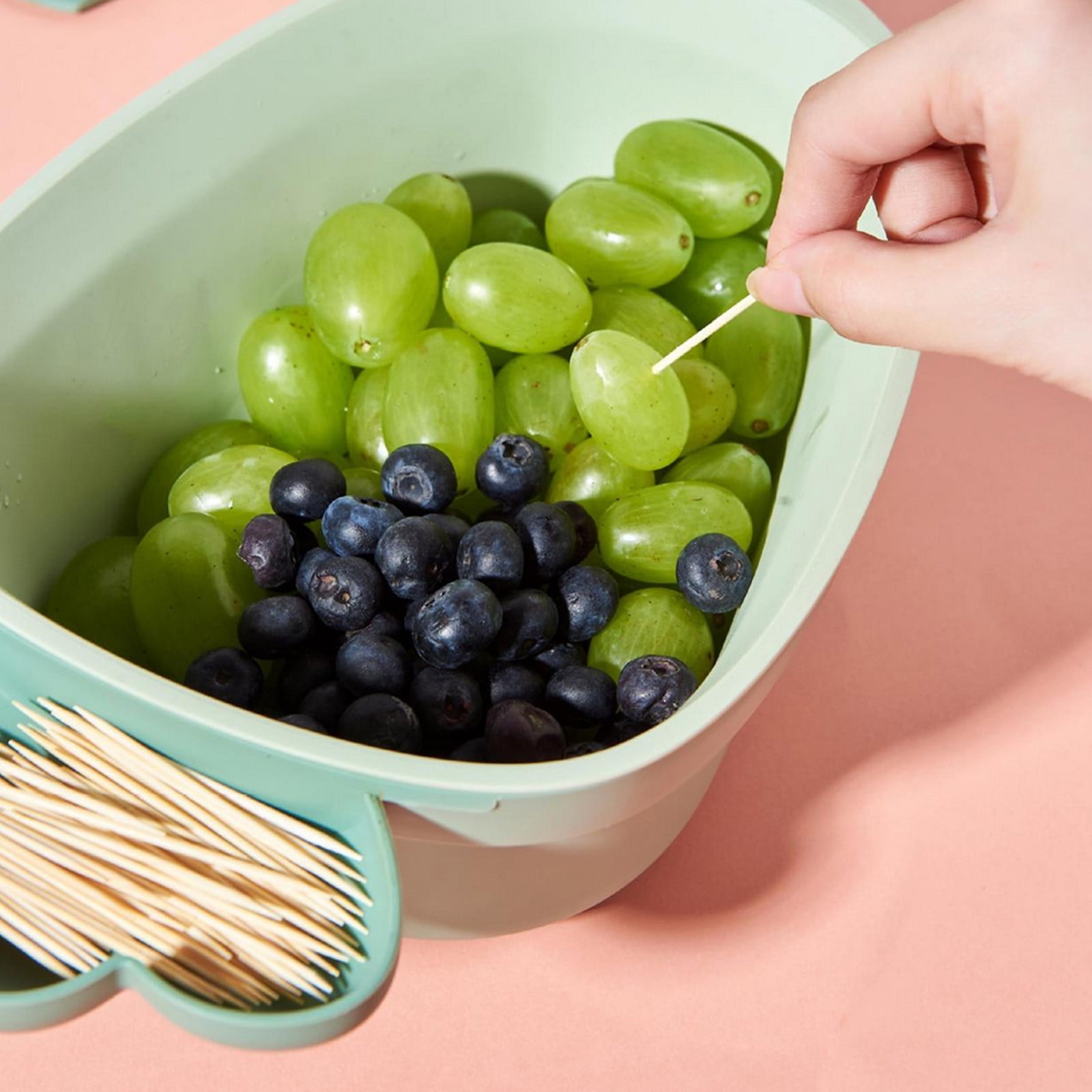 HBYJLZYG Double Layer Strainer Basket with Water Release Ergonomic Grip ...