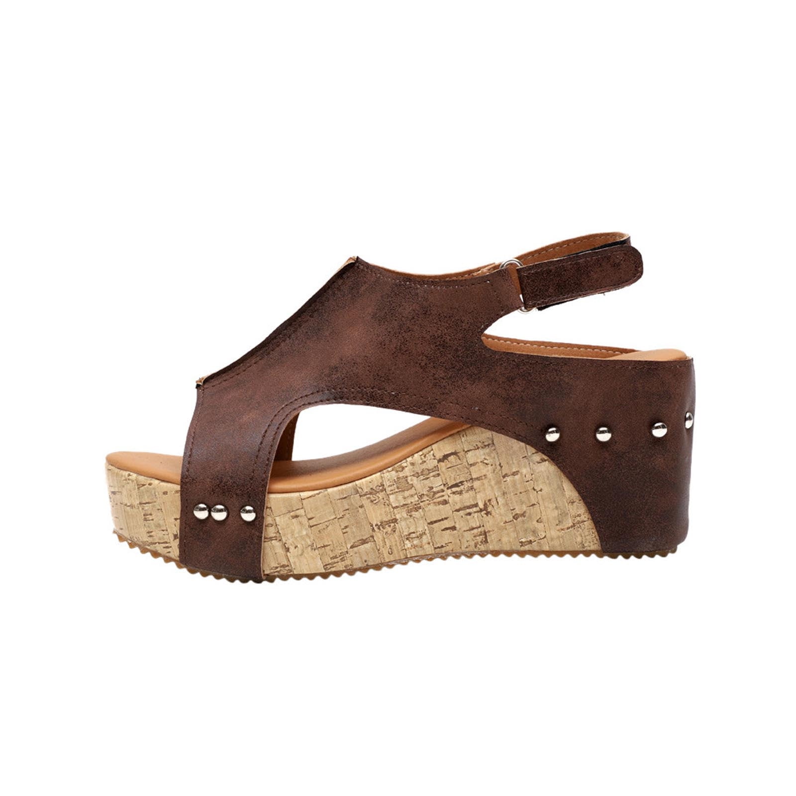 HBYJLZYG Espadrille Dressy Wedge Sandals, Women's Platform Sandals ...
