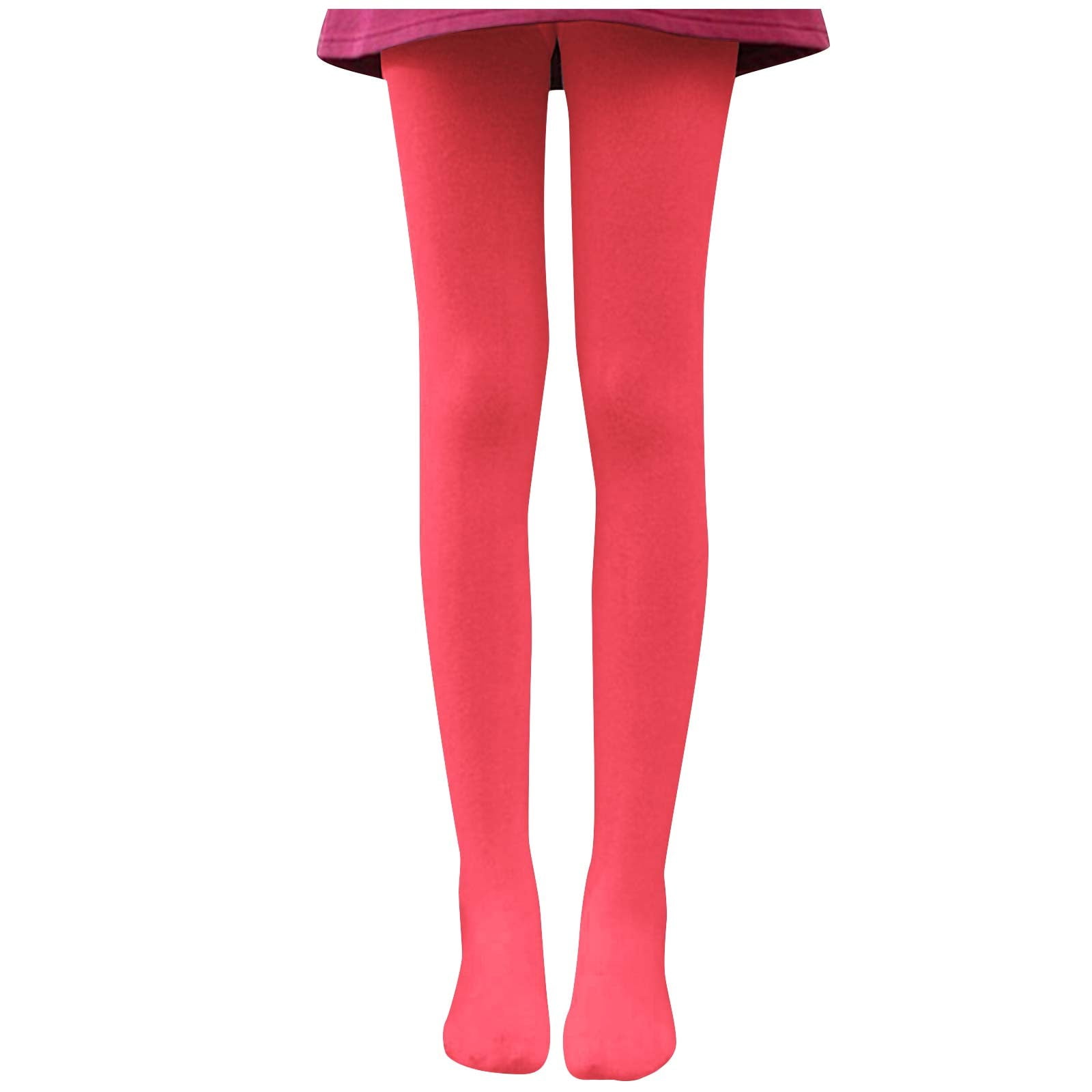 Hbyjlzyg High Waisted Tights Solid Color Pantyhose For Women All Age Thin Fleece Dance Socks