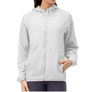 Women's UPF 50+ Sun Protection UV Jacket - Zip Up Hoodie Long Sleeve ...