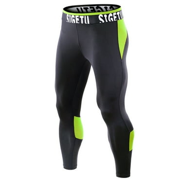Men's Athletic Compression Pants Baselayer Quick Dry Sports Running Gym ...