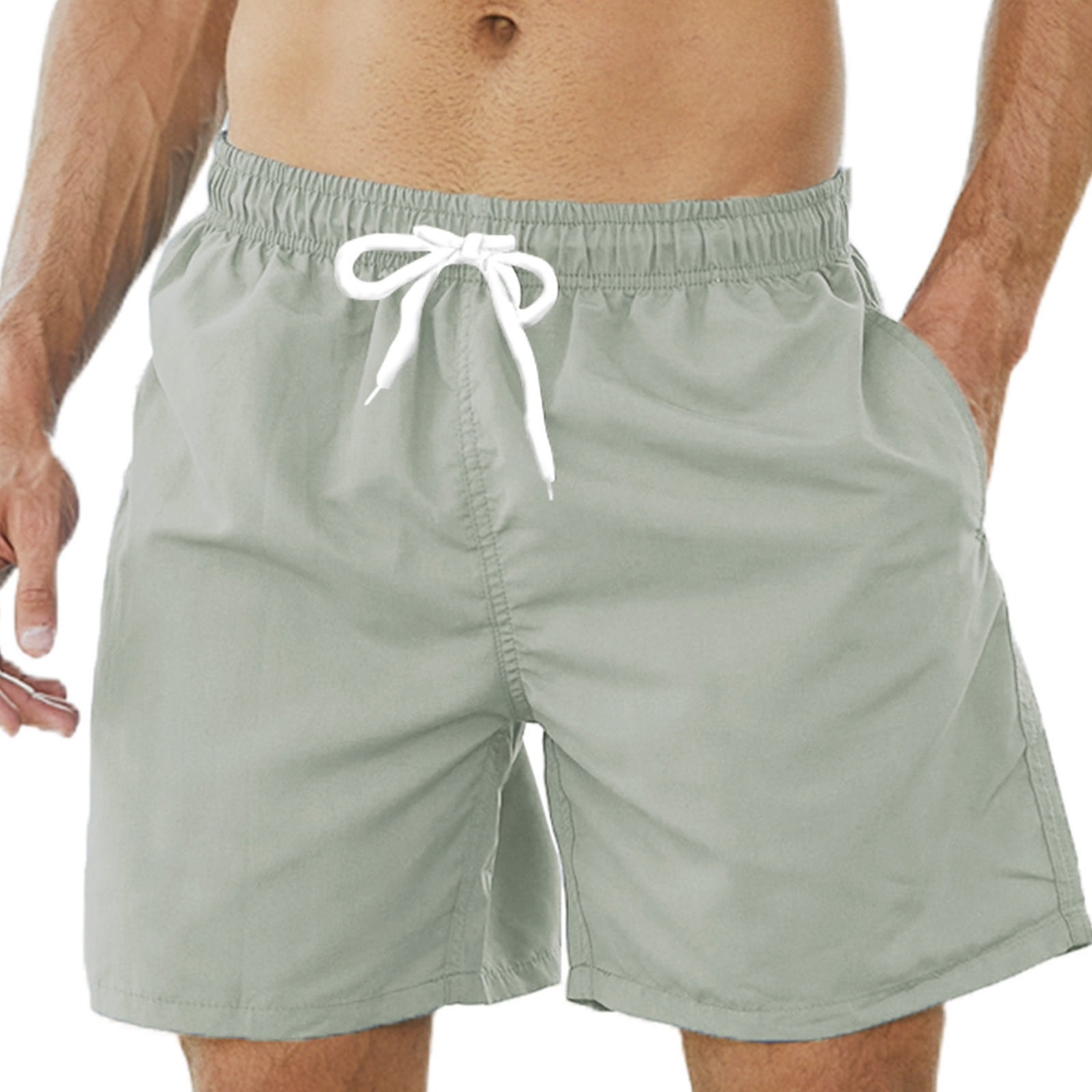 HBYJLZYG Mens Swim Trunks With Mesh Lining, Summer Elastic Waist Quick ...