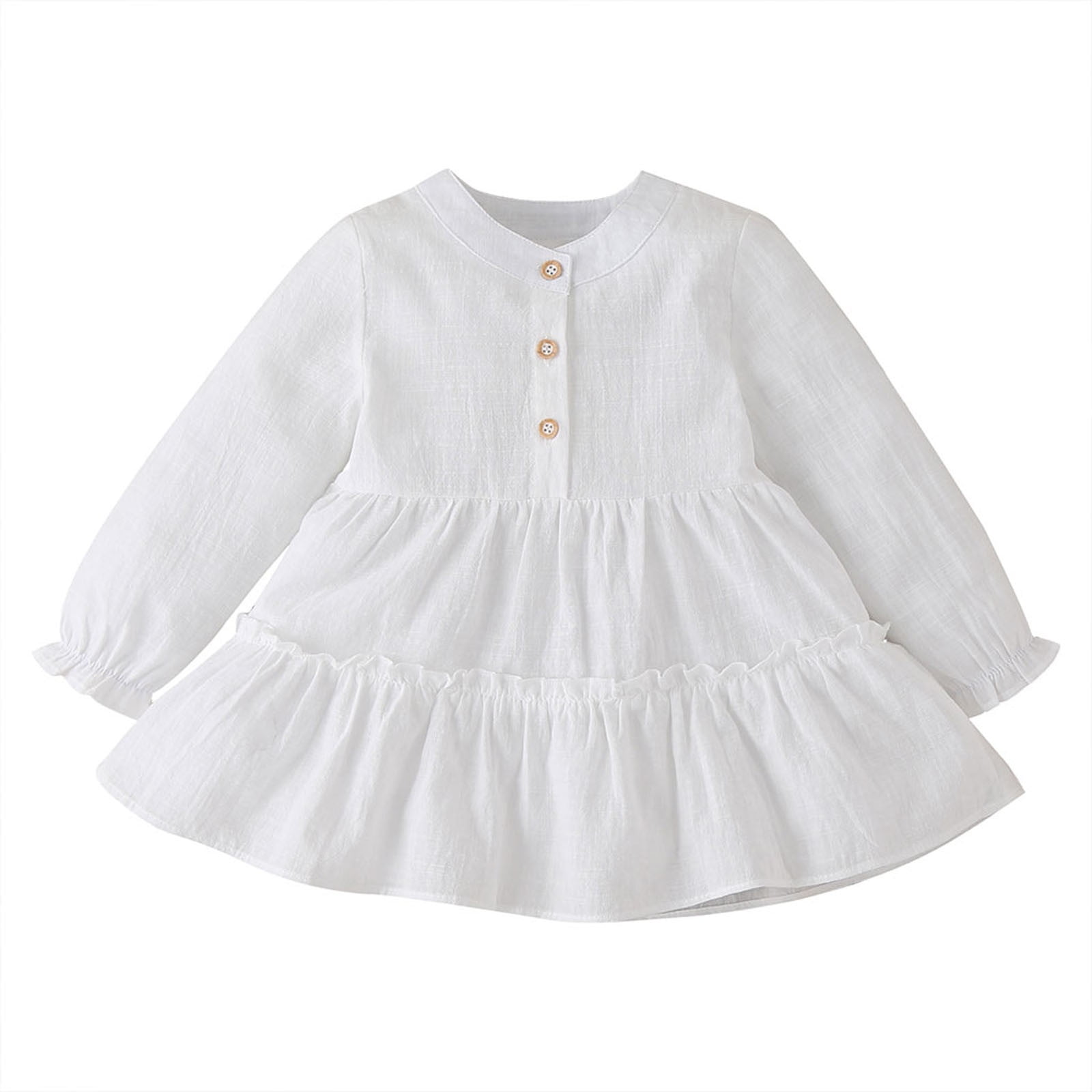 HBYJLZYG Princess Dresses For Girls, Toddler Baby Ruffles Long Sleeve ...