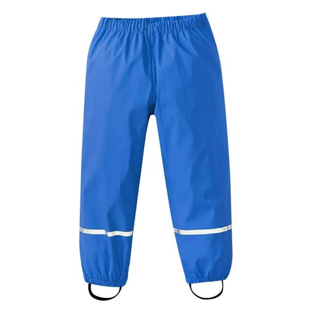 HBYJLZYG Rain Pants Kids, Thin Waterproof Full Length Pants Reusable ...