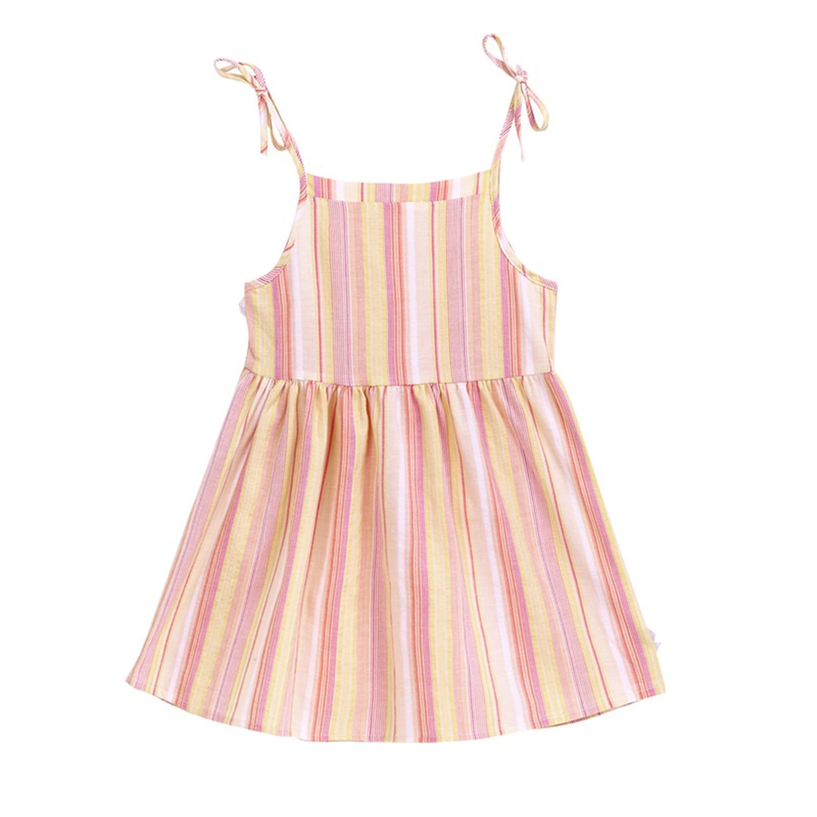 HBYJLZYG Sleeveless Spaghetti Strap Dresses, Toddler Baby Summer Cotton ...