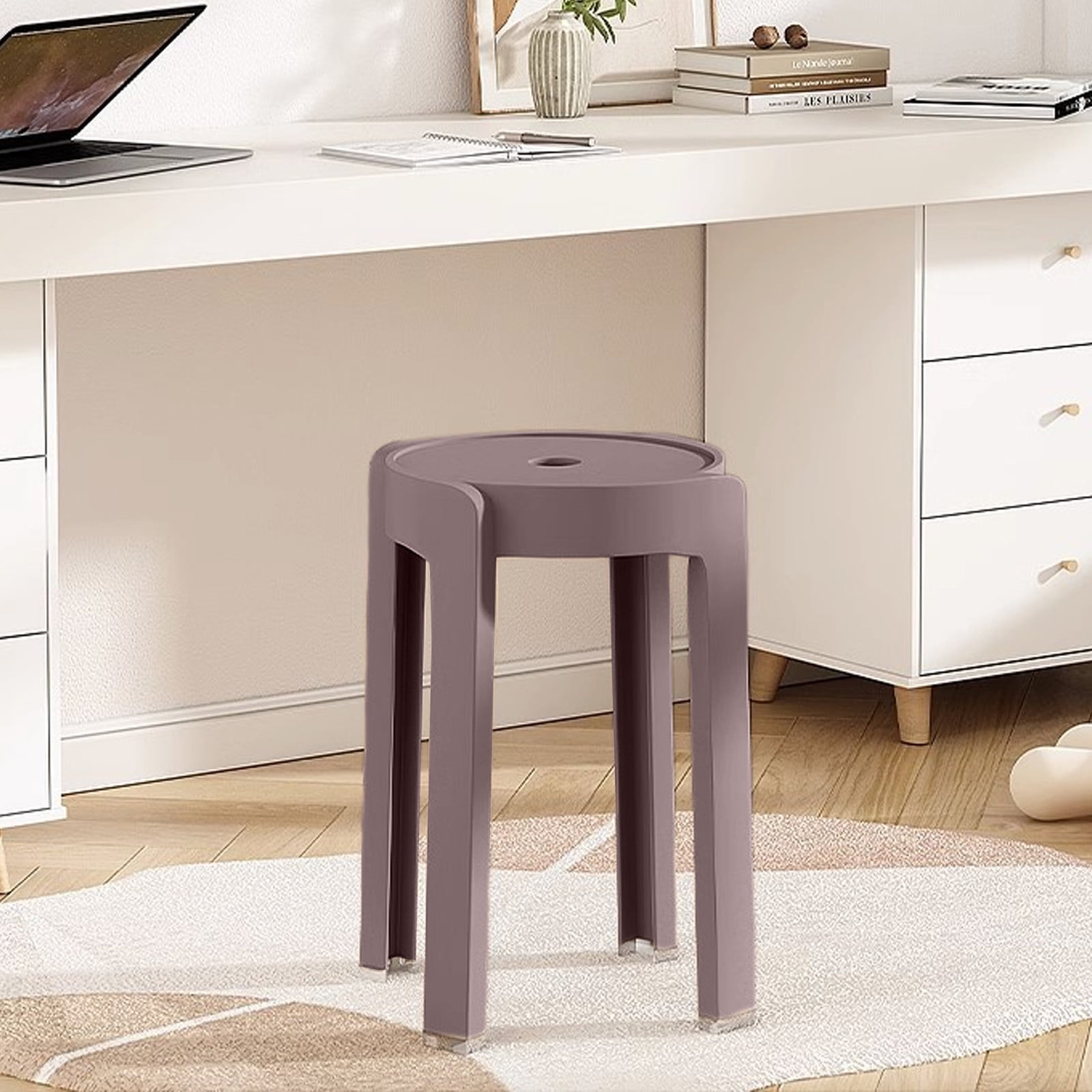 HBYJLZYG Storage Bins With Lids Home Chairs Made of Thick Plastic Can ...