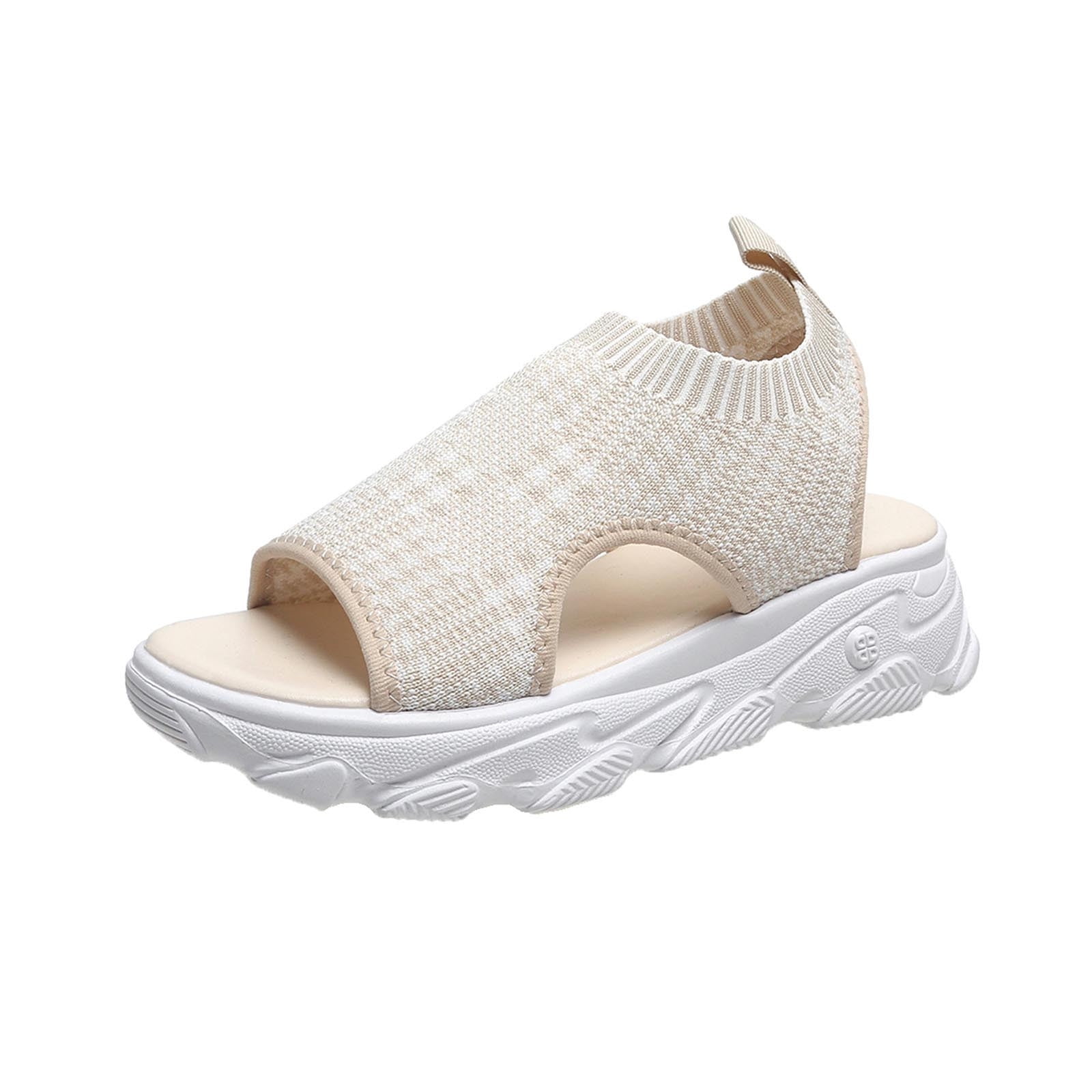 HBYJLZYG Summer Womens Platforms Flat Sandals Fish Mouth Casual Net ...