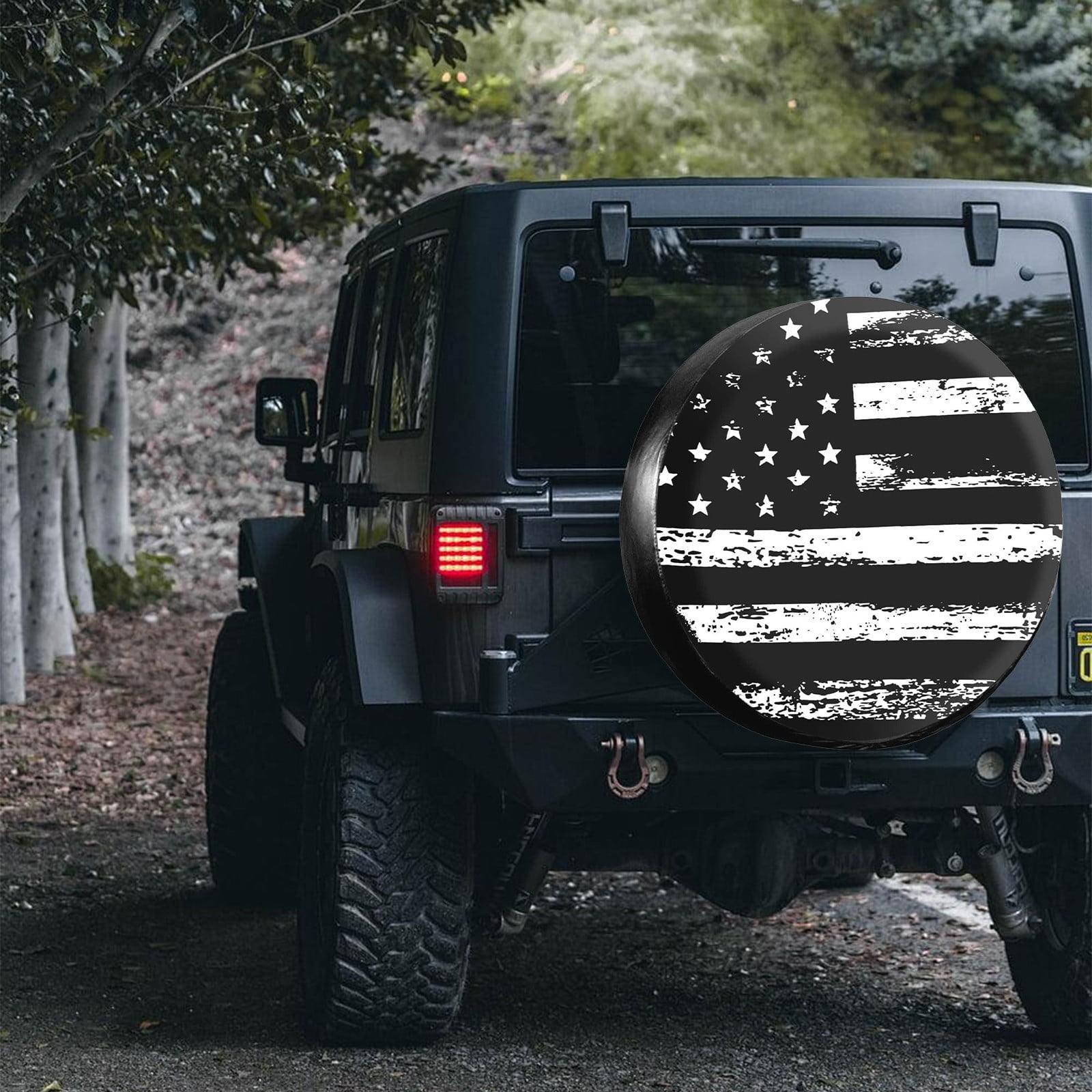 HBYJLZYG Sunscreen Pvc Leather Spare Tire Cover Imitates Leather Tire ...