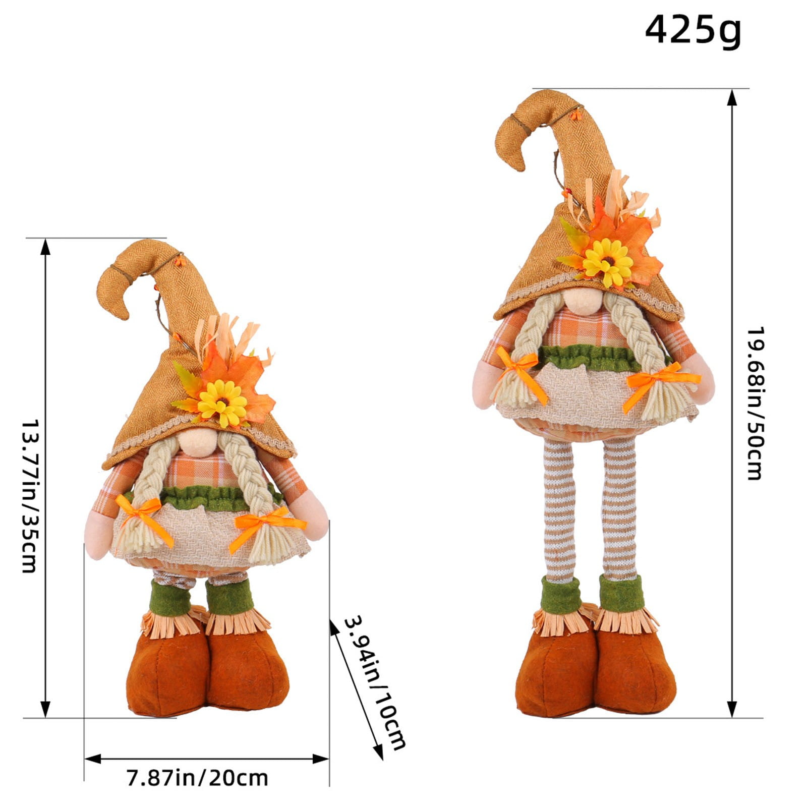 HBYJLZYG Thanksgiving Scarecrow Doll Series 14 Decorations Season Maple ...