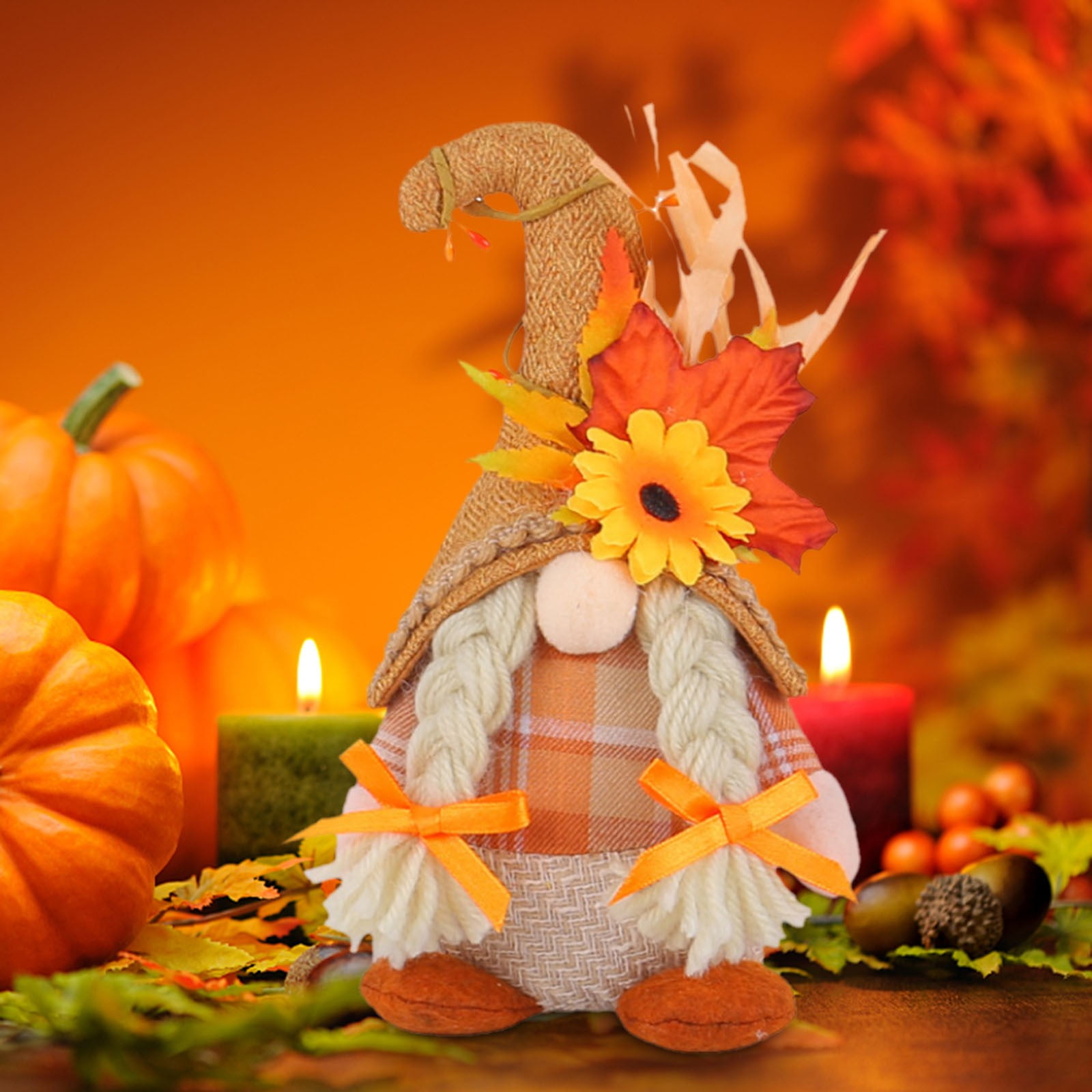 HBYJLZYG Thanksgiving Scarecrow Doll Series 14 Decorations Season Maple ...