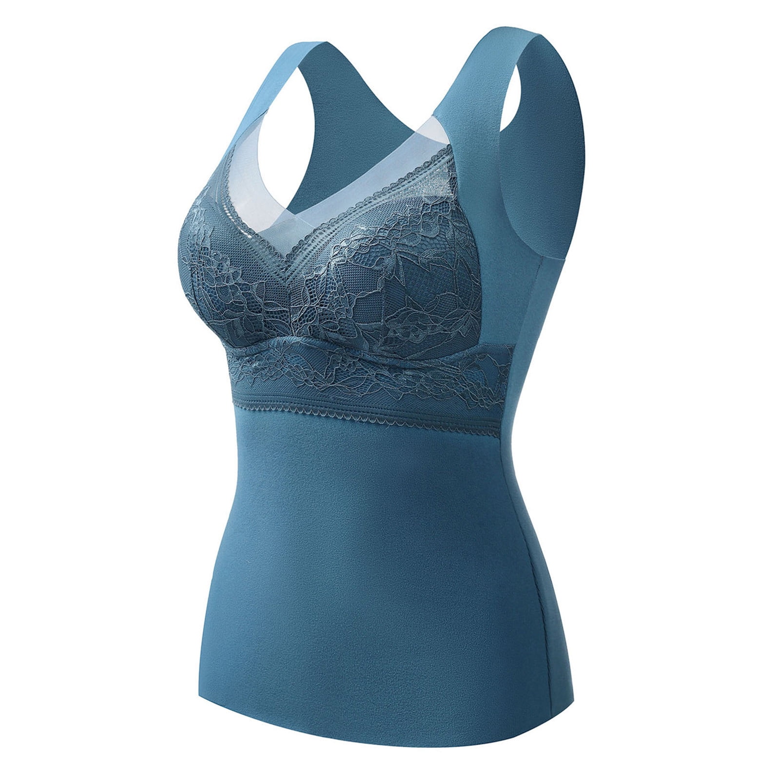 HBYJLZYG Thermal Underwear For Women Tank Tops, Seamless Fleece ...