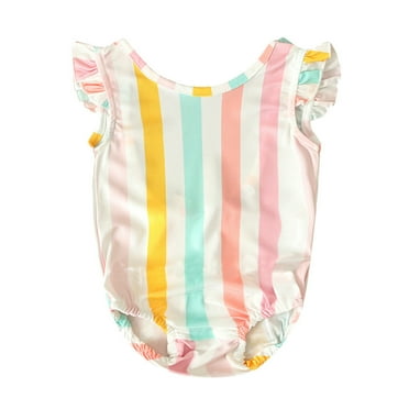 Wonder Nation Pull-On One-Piece Swimsuit (Girl's), Sizes 6-6X - Walmart.com