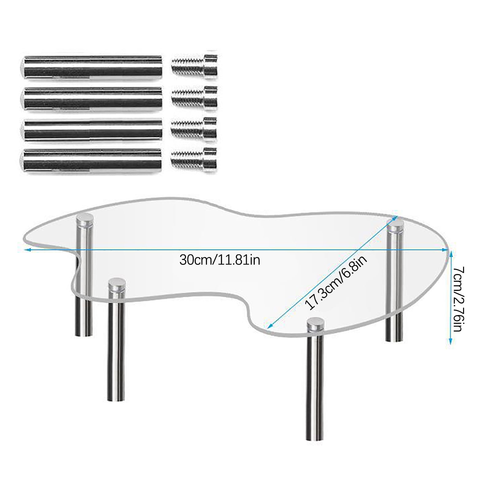 HBYJLZYG Transparent Acrylic Cupcake Shelf Multi Layer Display Shelf ...