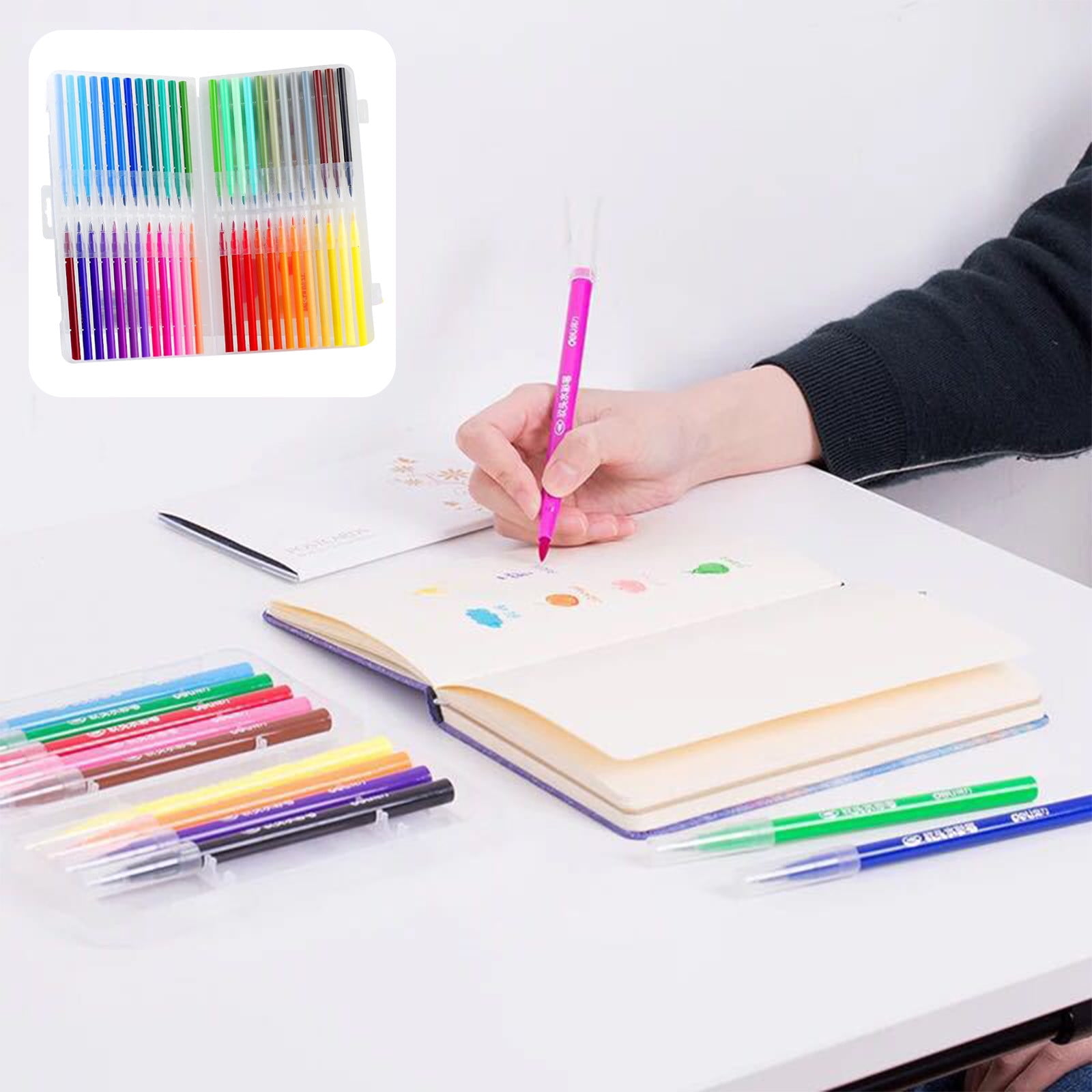 HBYJLZYG Watercolor Pens For Watercolor Effects And Calligraphy ...