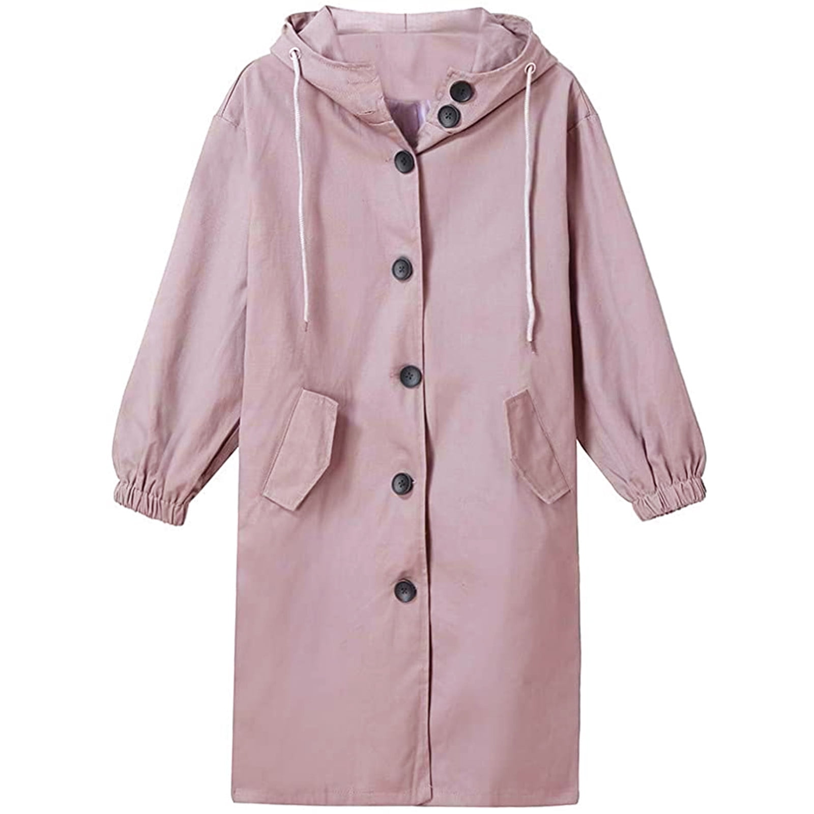 HBYJLZYG Women long winter coat Women Rain Jacket Lightweight Raincoat ...