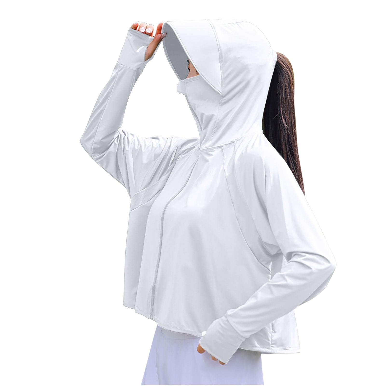HBYJLZYG Women's Sun Protective Jacket Full Zip UPF 50+ UV Sun Protection Clothing Lightweight ...