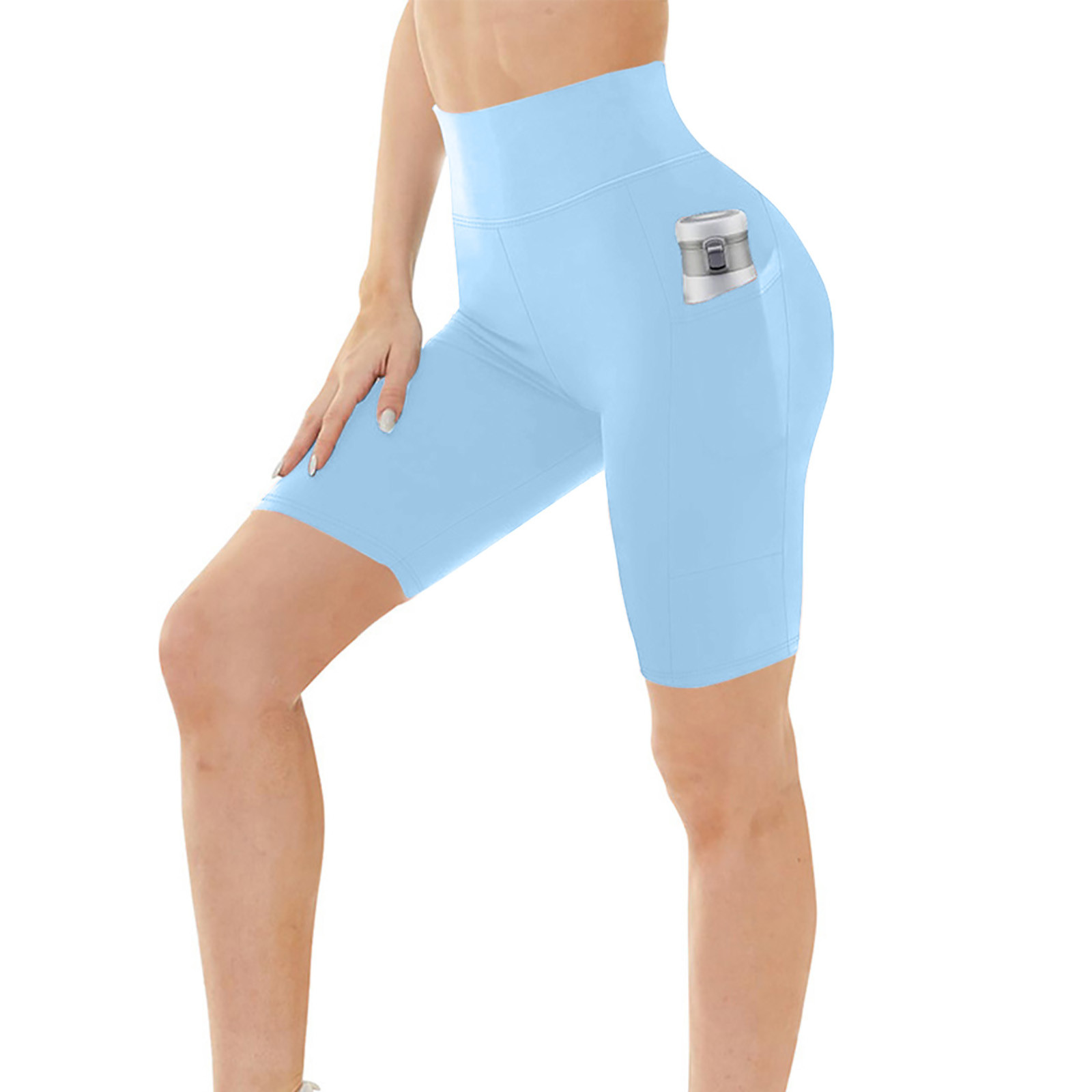 HBYJLZYG Womens High Waisted Biker Shorts Athletic Yoga Gym Running ...