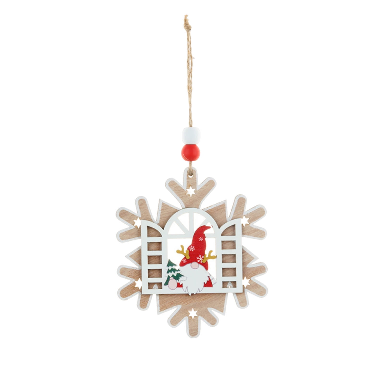 HBYJLZYG Wooden Christmas Decorations Creationary Window Openings Dwarf ...
