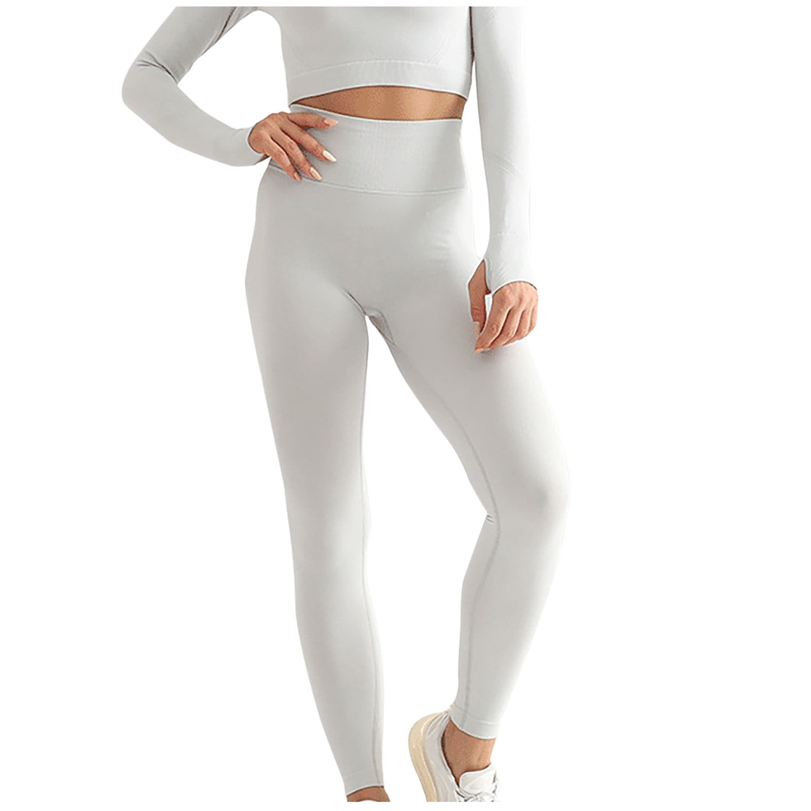 HBYJLZYG Workout Leggings For Women, Solid Seamless Hip Lifting Yoga ...