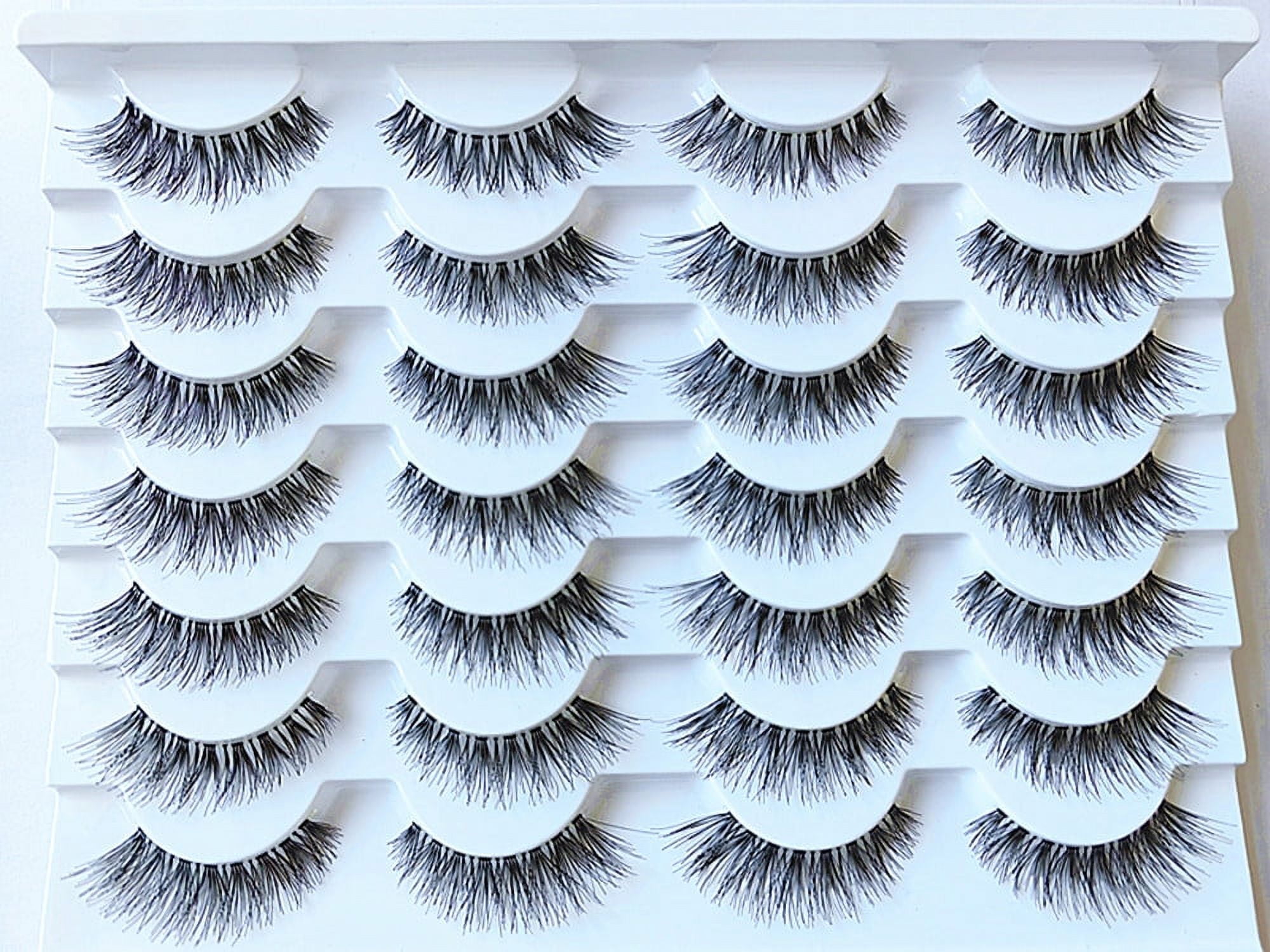 HBZGTLAD False Eyelashes 14 Pairs Nature Softly Fake Lashes - Walmart.com