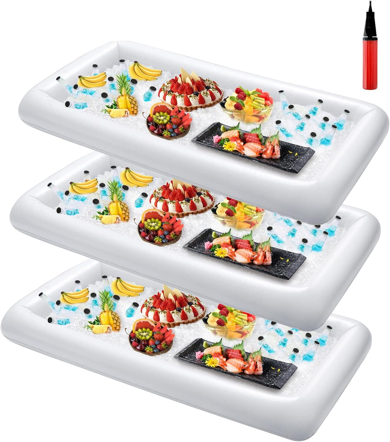 HBlife 2 PCS Inflatable Serving Bar, Inflatable Buffet Cooler for Party ...