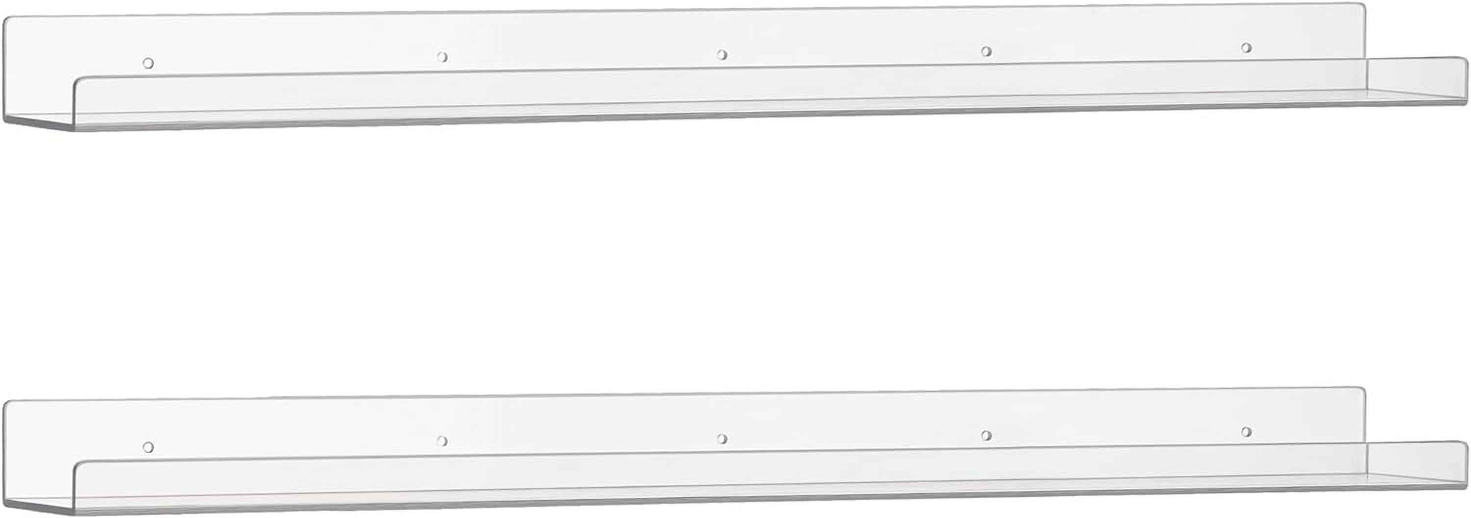 HBlife 36 Inches Floating Shelves Wall Mounted Clear Acrylic Shelves ...