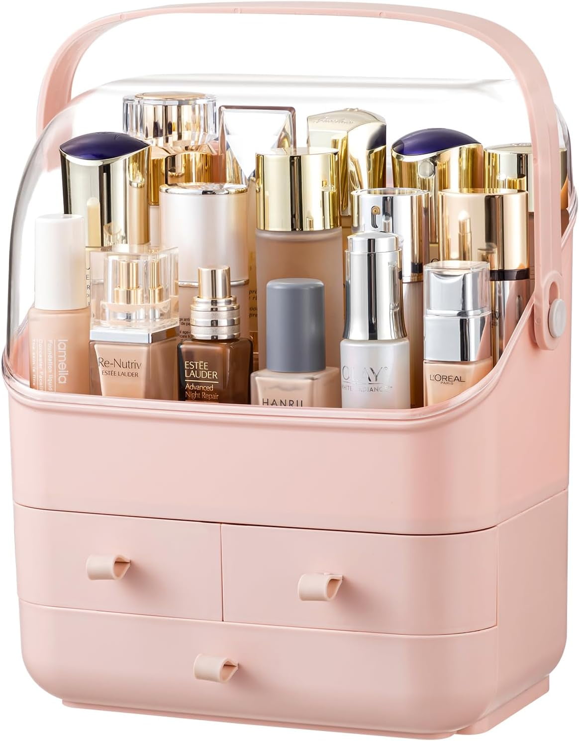 HBlife Makeup Organizer, Waterproof & Dustproof Cosmetic Storage, Fully ...