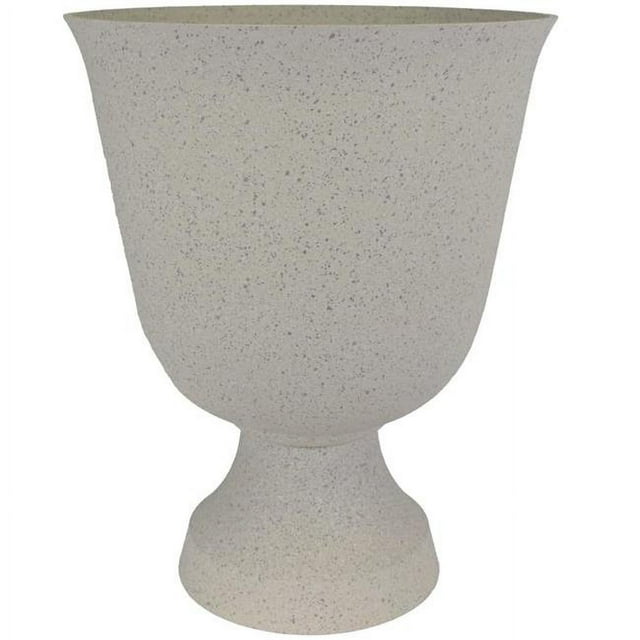 HC 111604 16 in. Premium Faux Stone Urn Planter, White - Pack of 6 ...