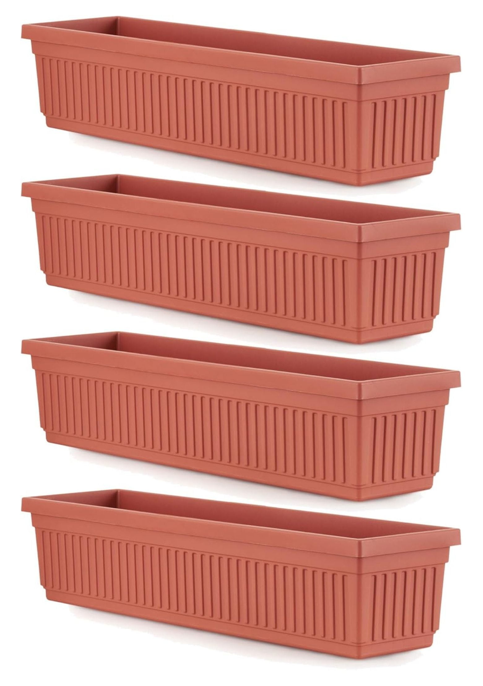 HC Companies 30 Inch Long Fluted Venetian Garden Window Container ...