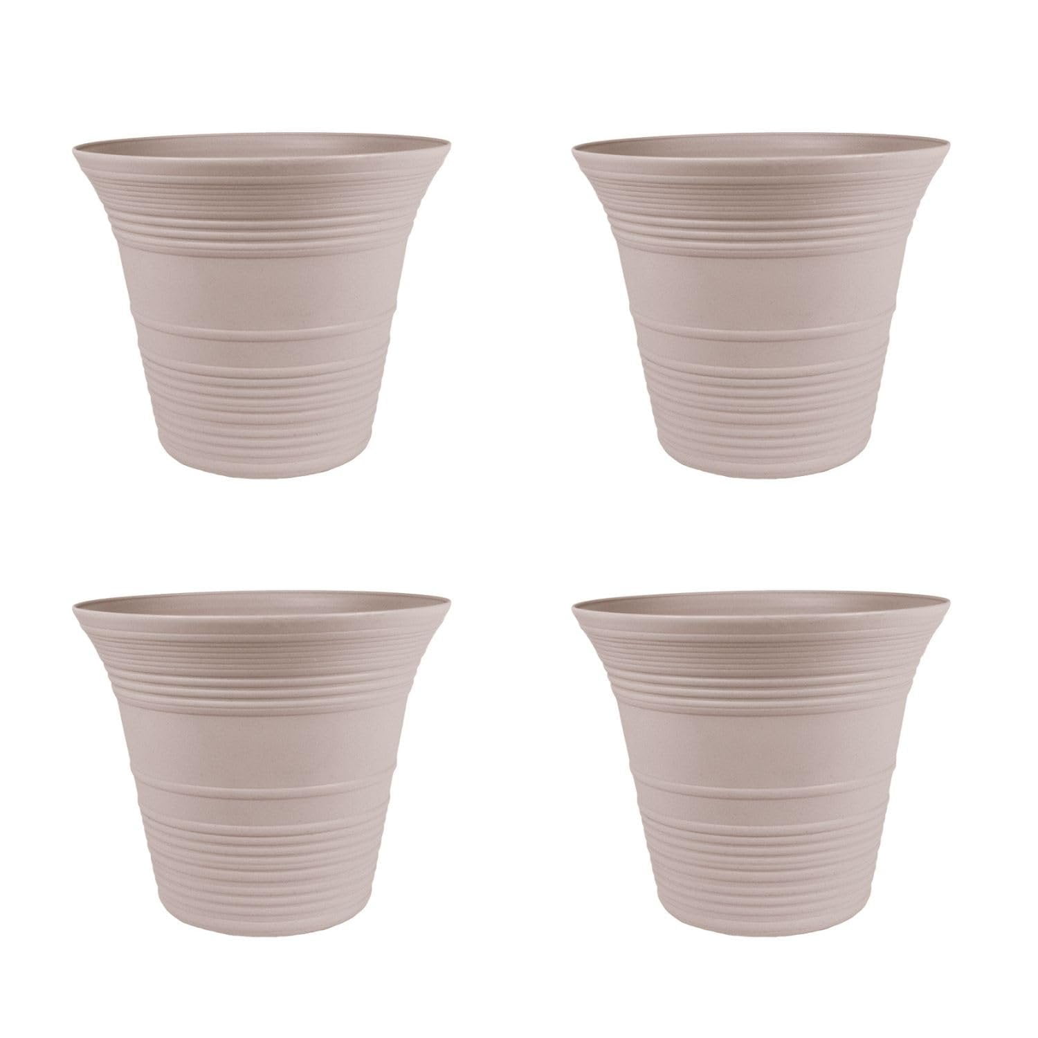 The HC Companies Sedona Round Self-Watering Planter - Indoor Outdoor ...