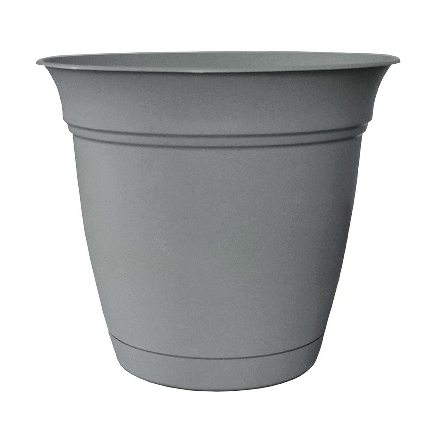 HC Companies ECA06000 6 Inch Eclipse Planter with Attached Saucer, Stormy Gray - Walmart.com