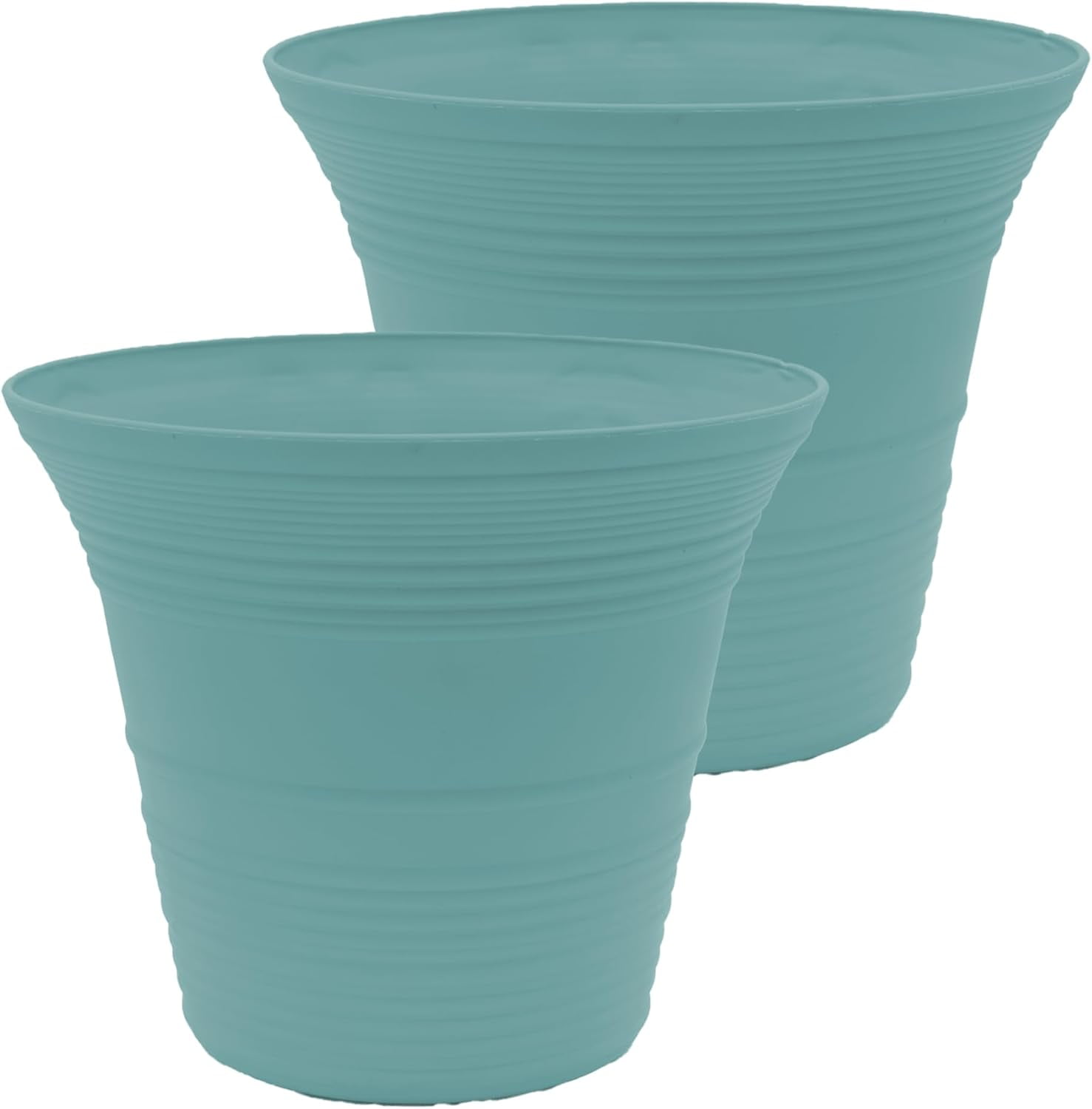 The HC Companies Sedona Round Self-Watering Pot - Lightweight Self Care ...