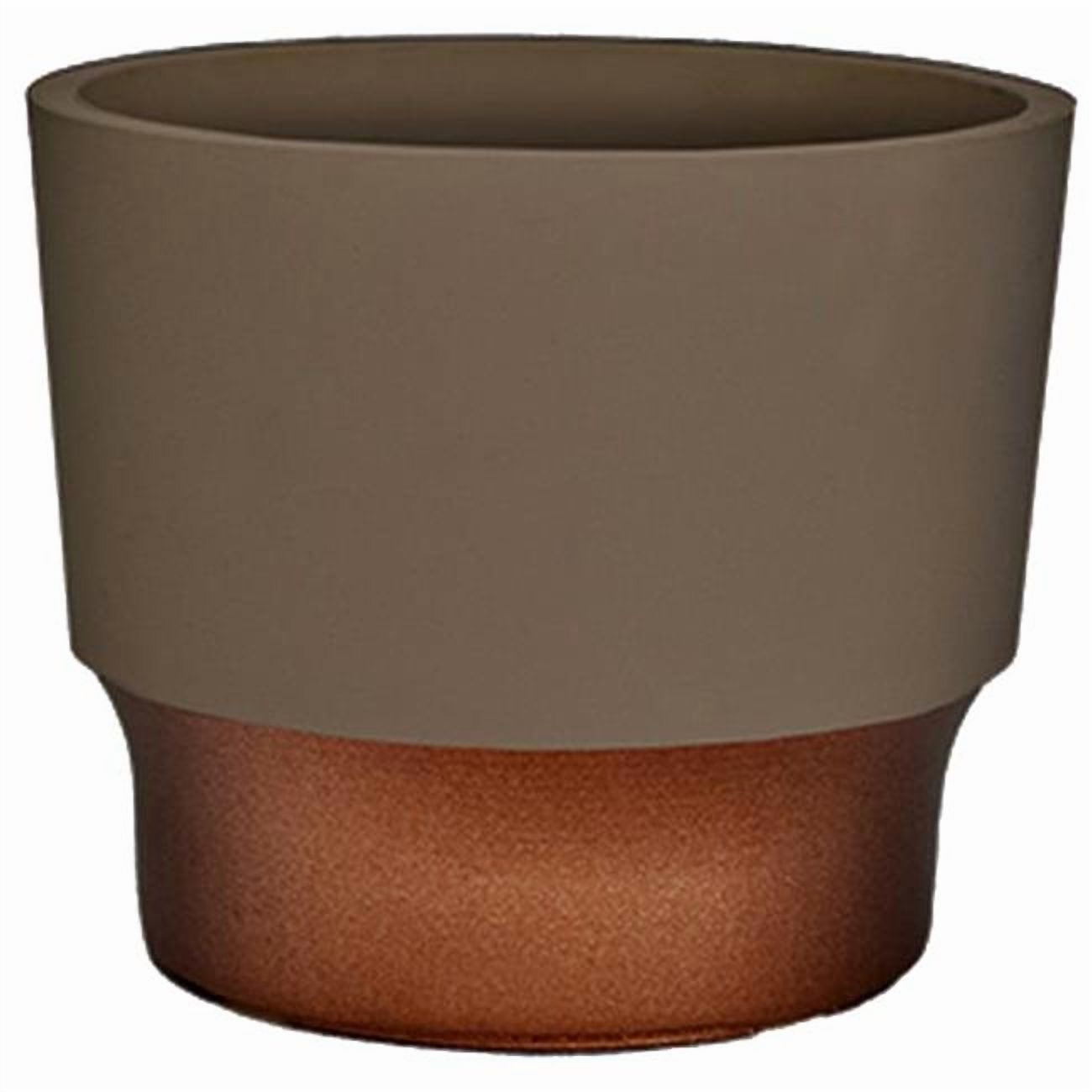 HC HCSSP07000E67 7 in. Round Sprite Succulent Pot, Artisan Taupe ...