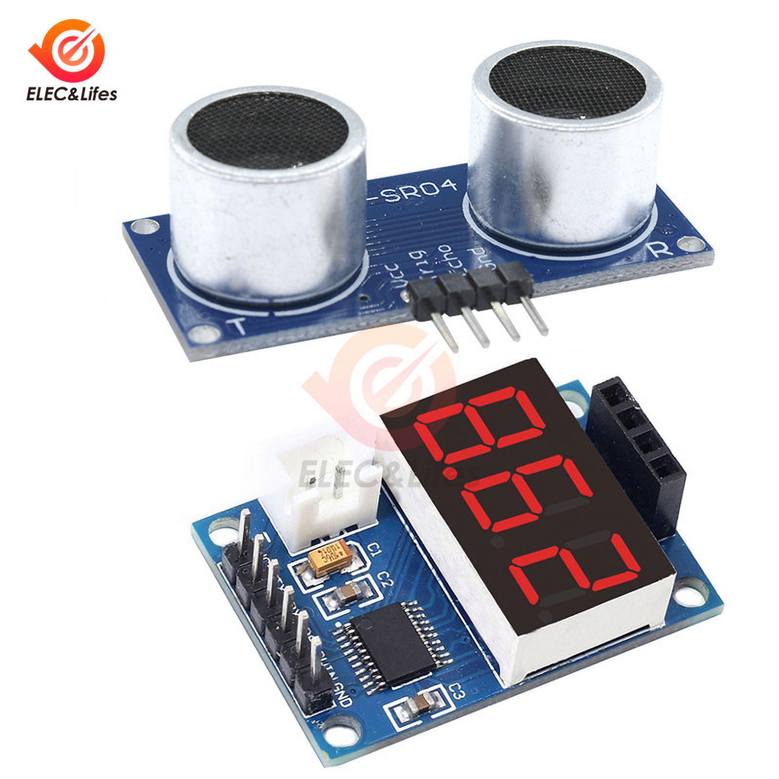 Hc Sr04p Hcsr04p Ultrasonic Sensor Hc Sr04 Hcsr04 Measuring Distance Sensor Led Display Module