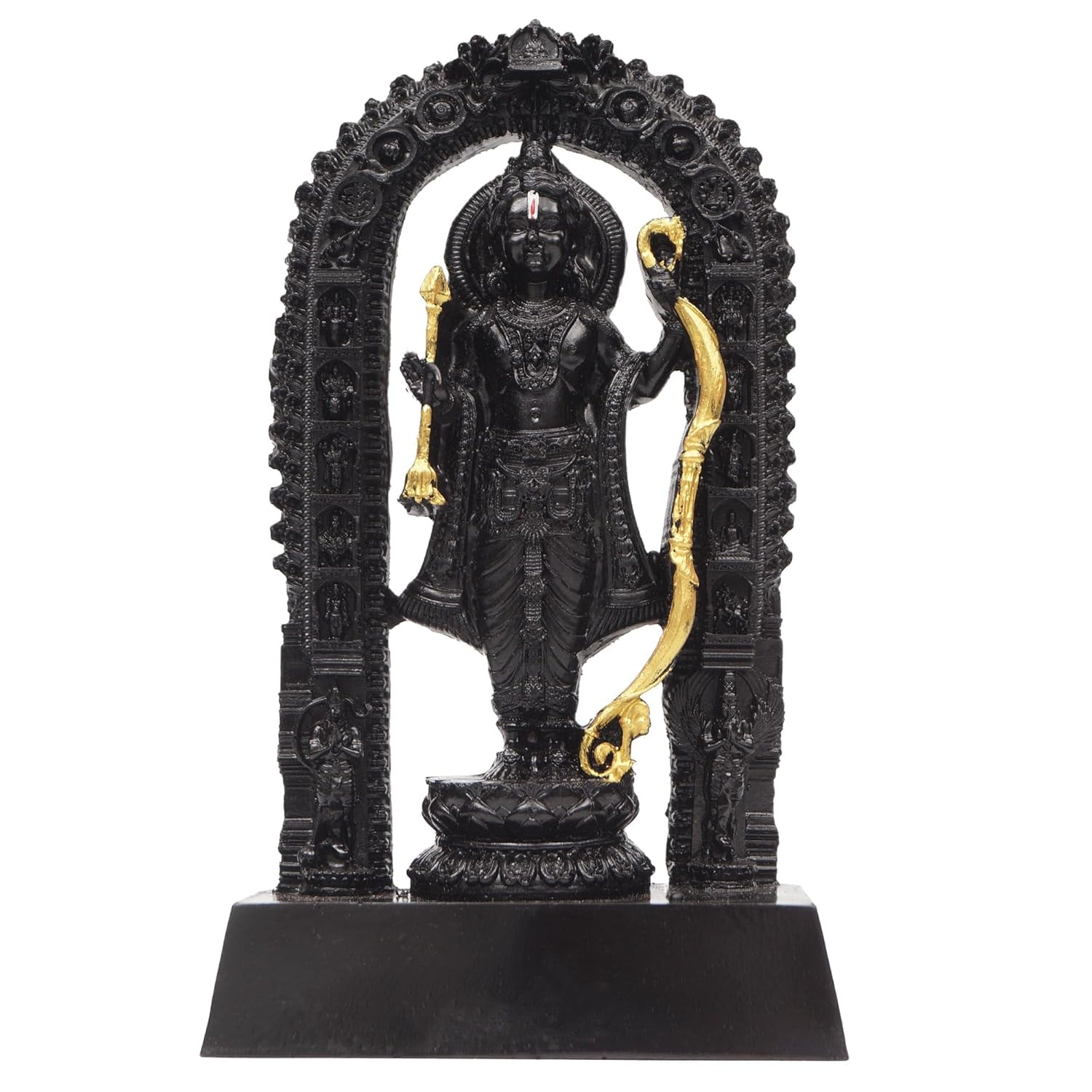 HC VILLA Ram Lalla Idol Ayodhya Murti Resin Shree Ram Lalla Statue Home Dcor Idol Figurine Black ...