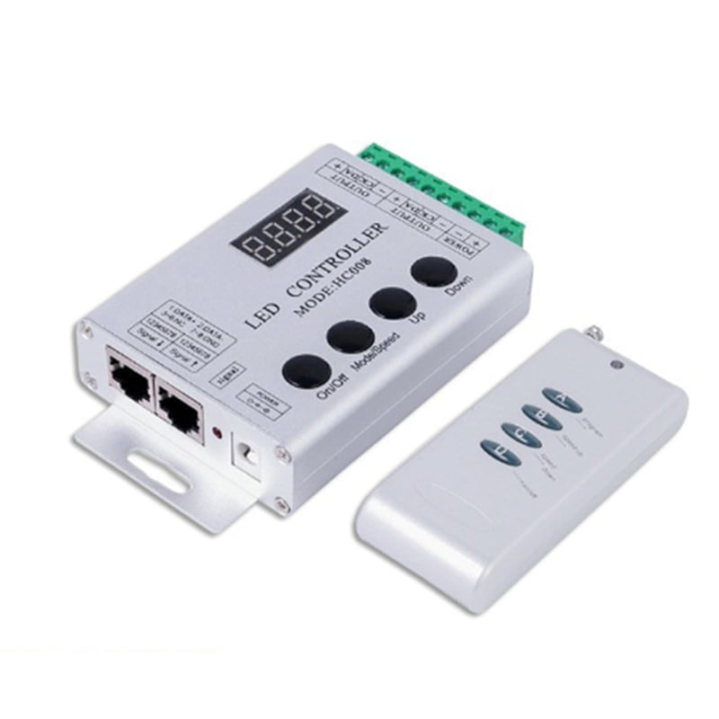HC008 Programmable LED Controller 133 Effect Mode RF Control 2048 LED ...