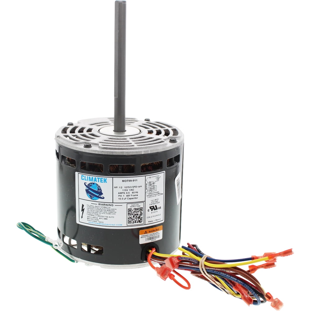 HC43SX101A - ClimaTek Upgraded Furnace Blower Motor 1/2 HP 1075 RPM ...