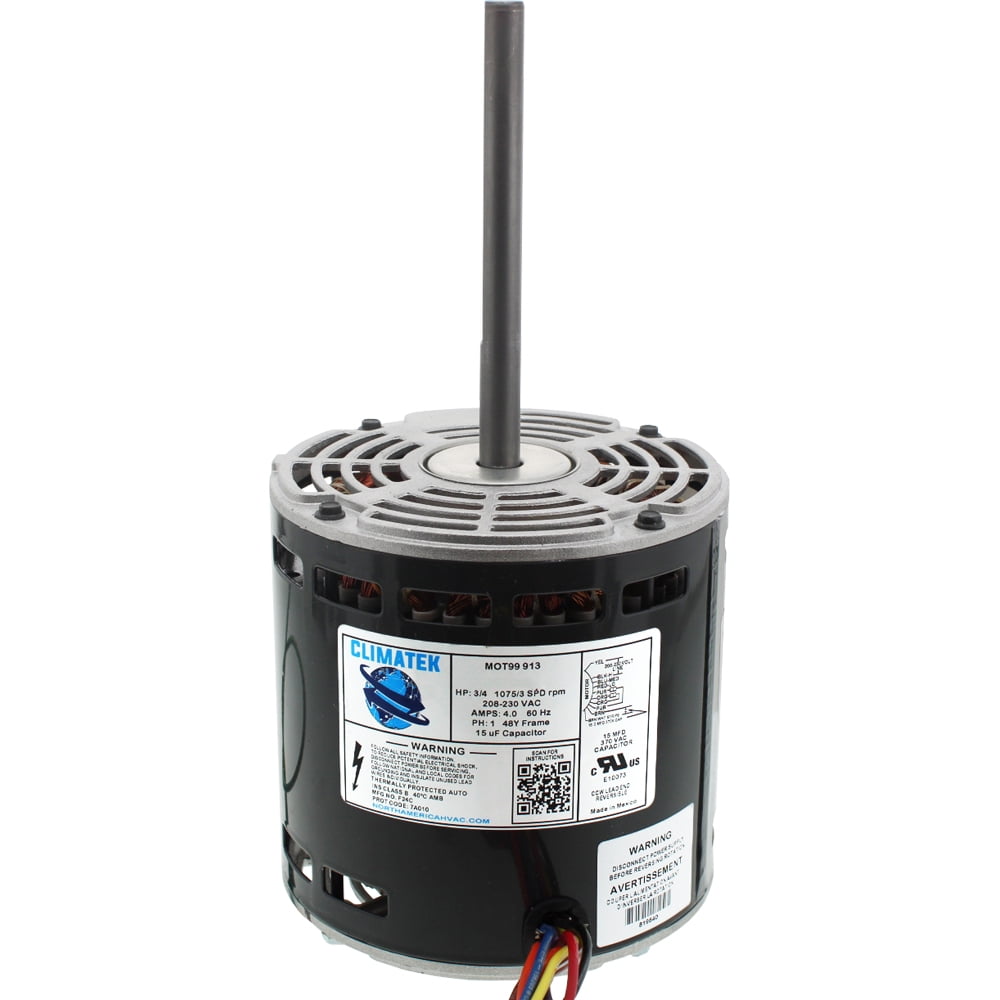 HC45AE199A - ClimaTek Upgraded Furnace Blower Motor 3/4 HP 230V 1075 ...
