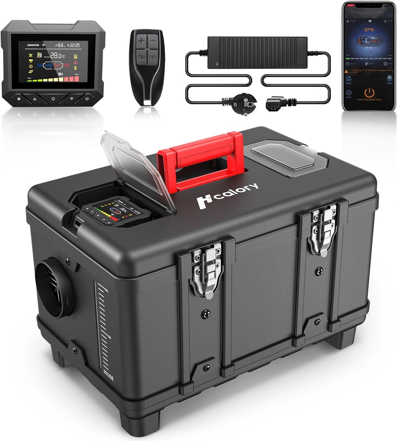 HCALORY Diesel Air Heater, 12V & 110V-240V 5KW-8KW Horizontal All-In ...