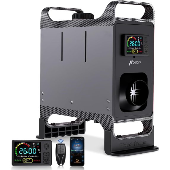 HCALORY Diesel Air Heater, 5KW-8KW 12V 24V, All-in-One, Bluetooth & LCD ...