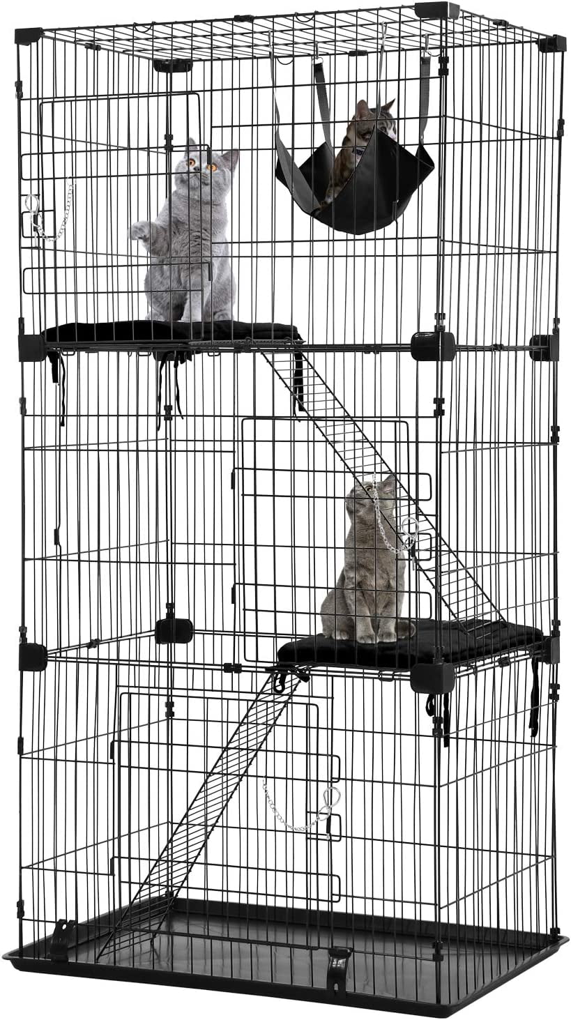 HCB Cat Kennel Cat Cage Ferret Cage Cat Houses Small Animal Pet Playpen ...