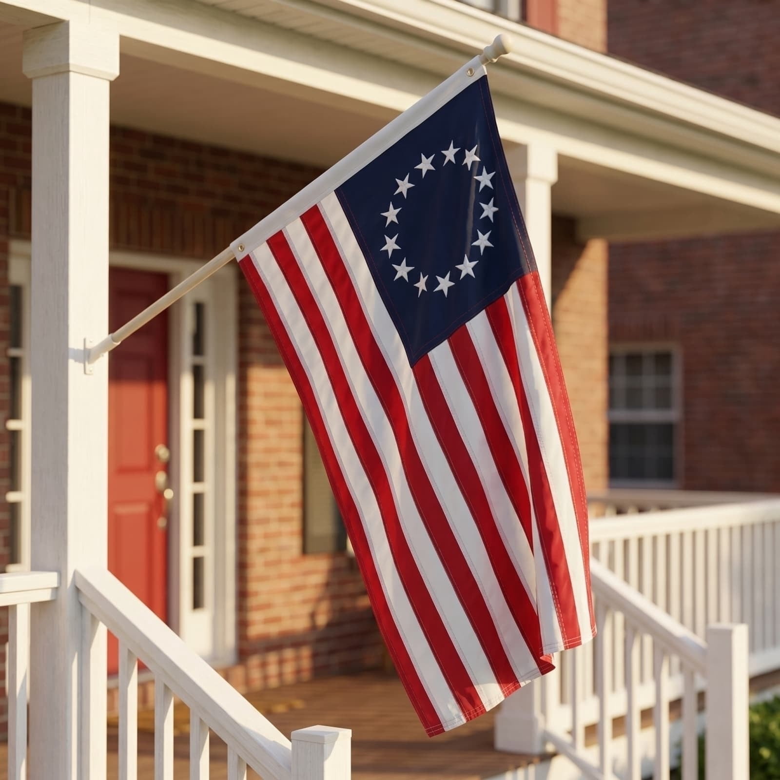 HCBY Betsy Ross American Flag, 13-star Historical Design, Heavy-duty ...