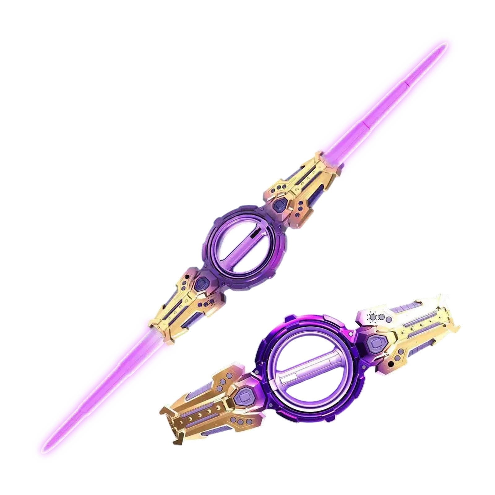 HCBY Double-Sided Retractable LED Lightsaber with 7 Color Changing ...