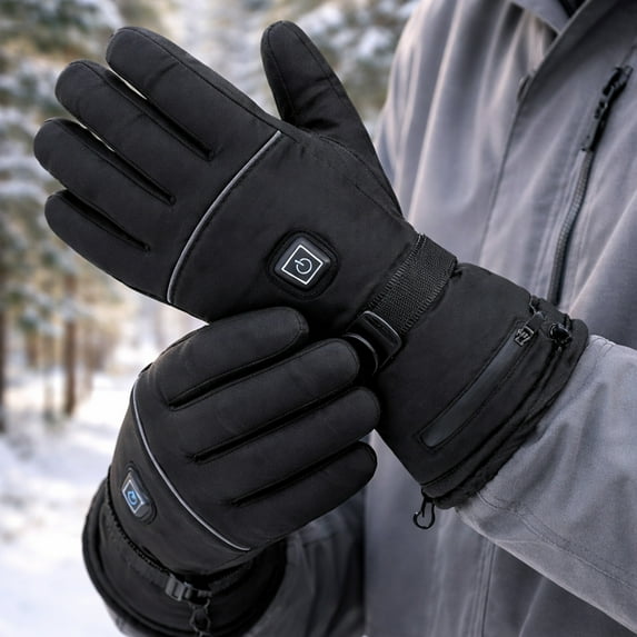 HCBY Five Fingers Full Hand Electric Heating Gloves, Rechargeable ...