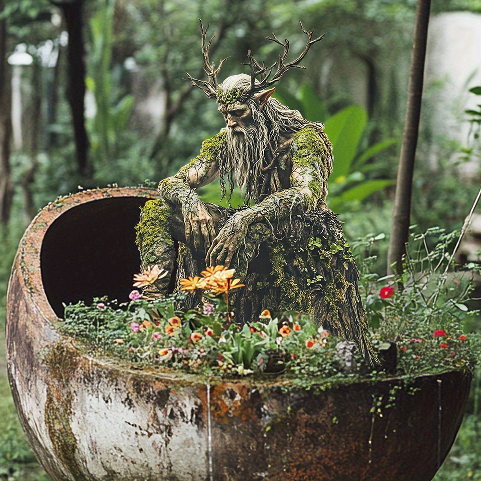 HCBY Groot-Themed Acrylic Garden Stake - Creative Lawn & Pot Decor with ...