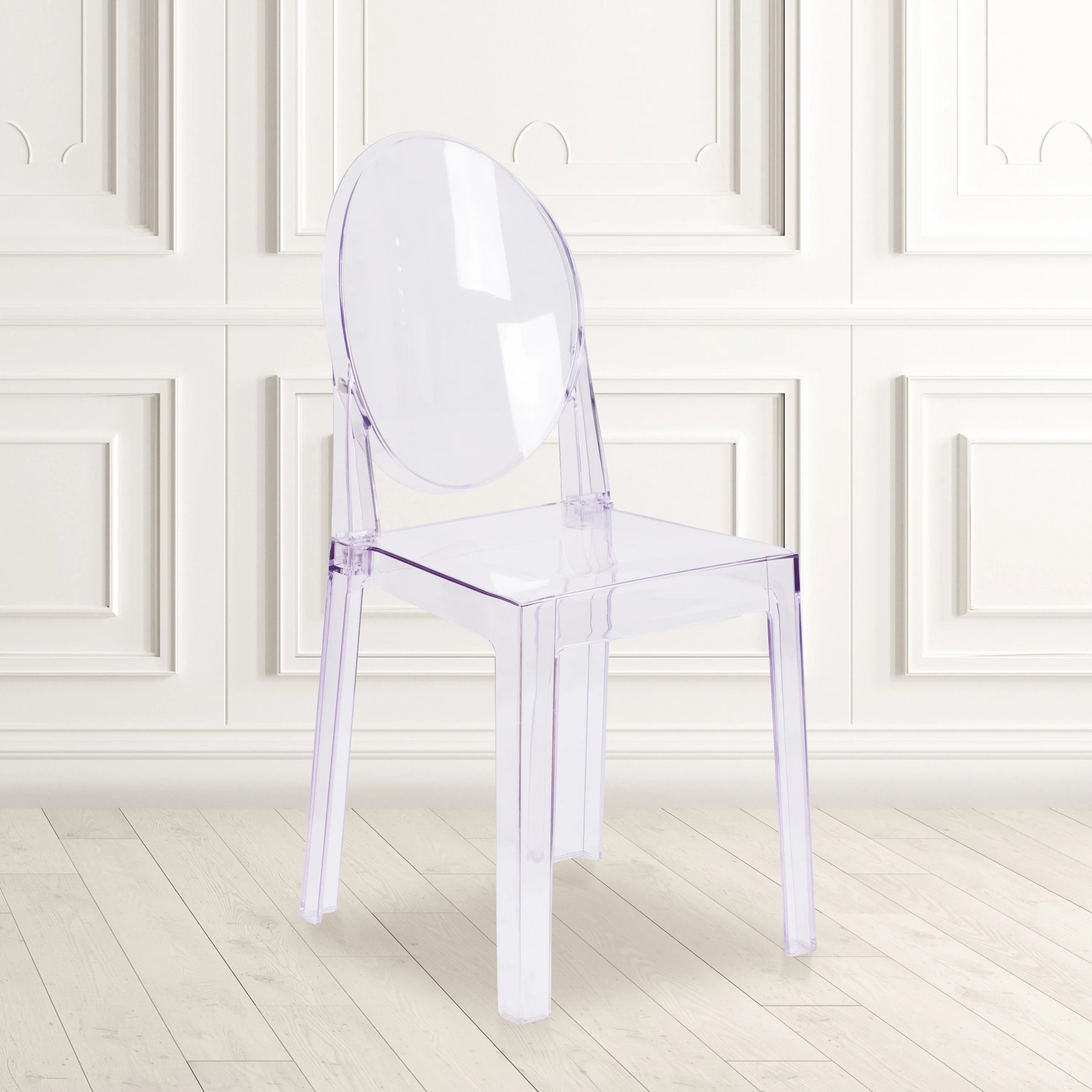 HCD Ghost Armless Chair (set of 2) - Walmart.com